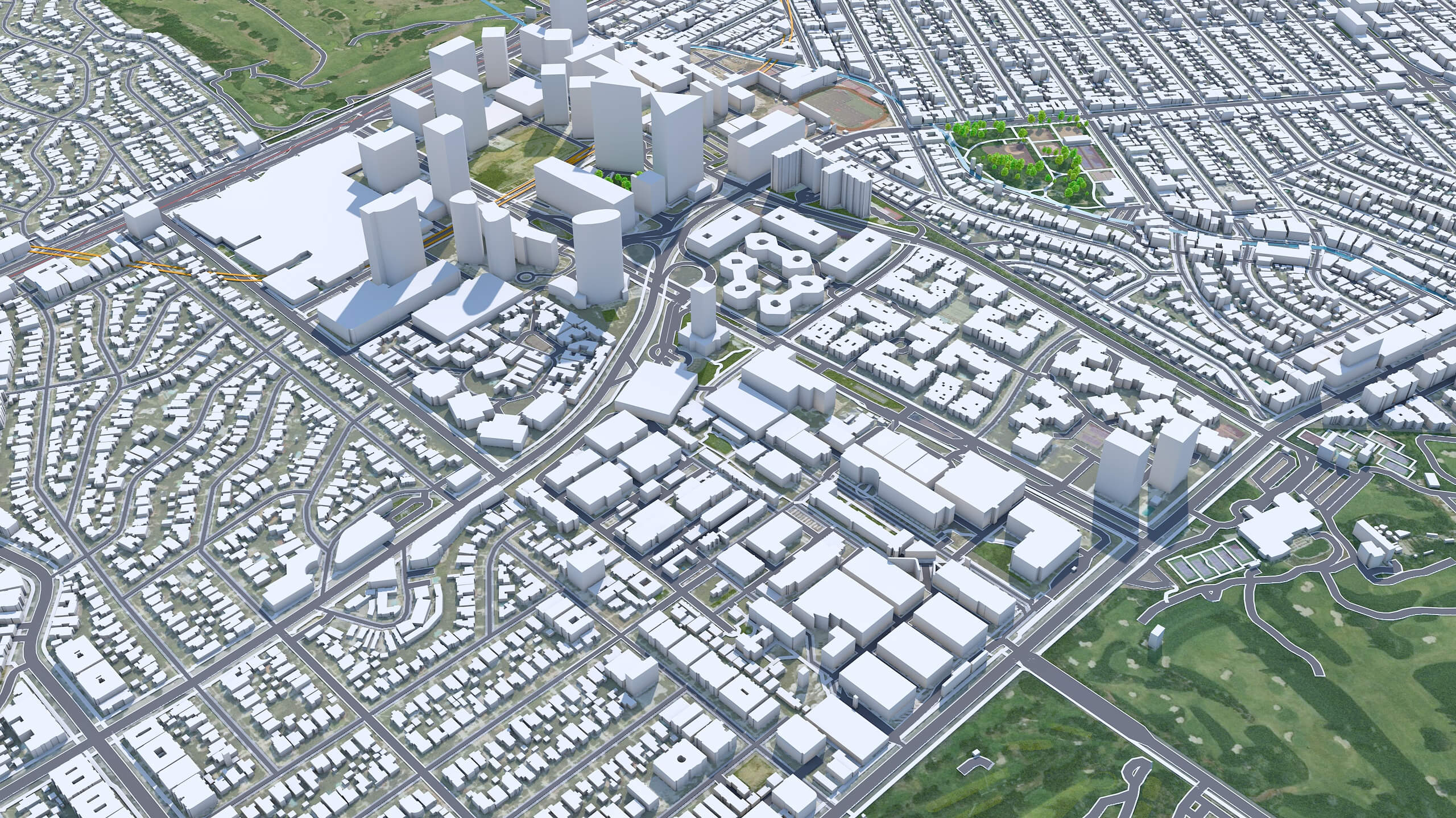 Beverley Hills City California USA 3D Model 15km by 3dstudio
