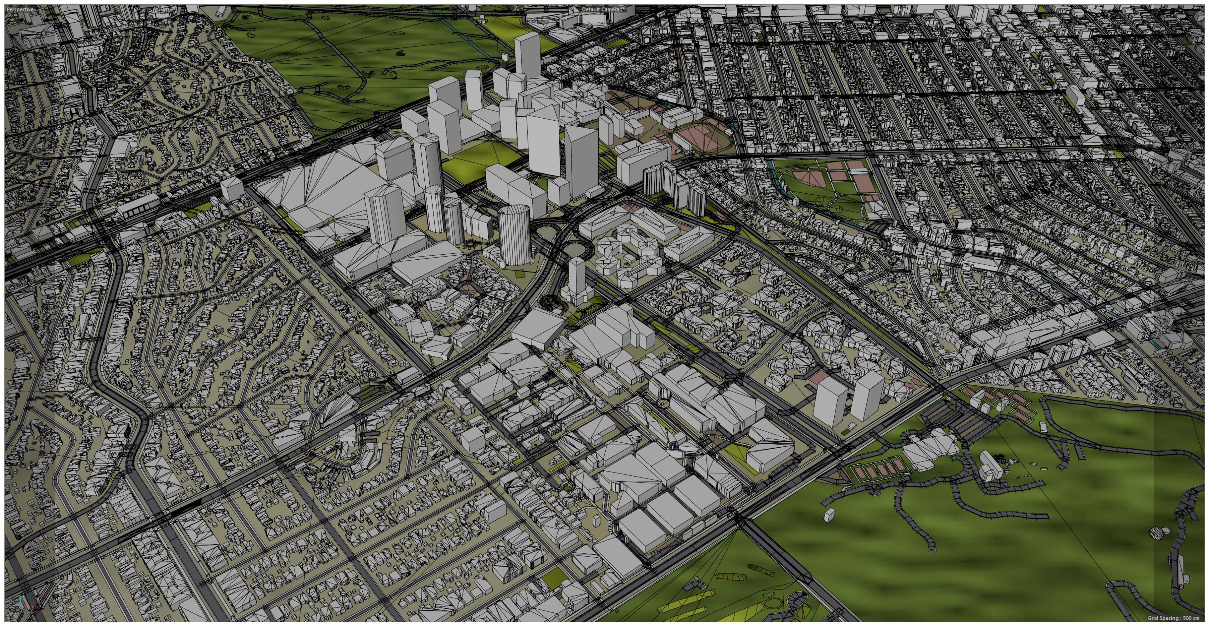 Beverley Hills City California USA 3D Model 15km by 3dstudio
