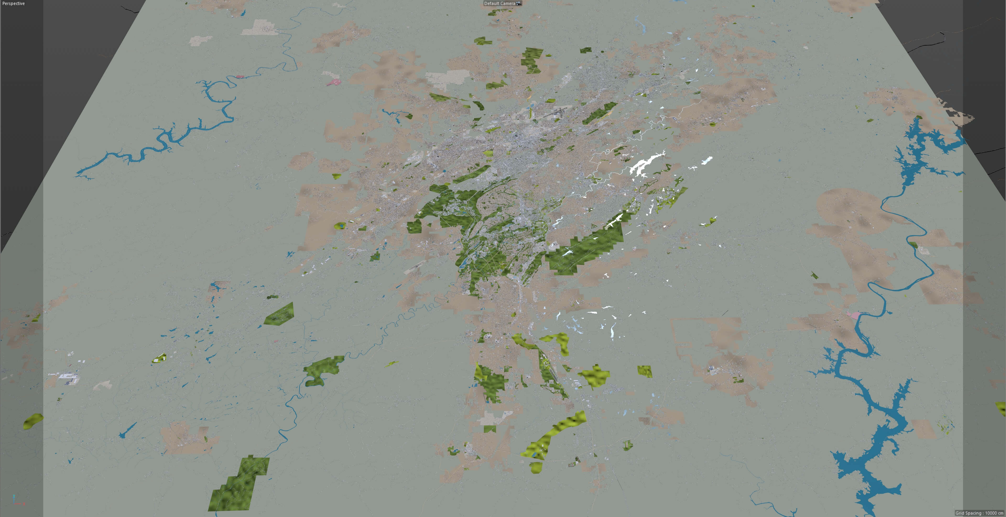 Birmingham Alabama 120km - 3D Model by 3dstudio