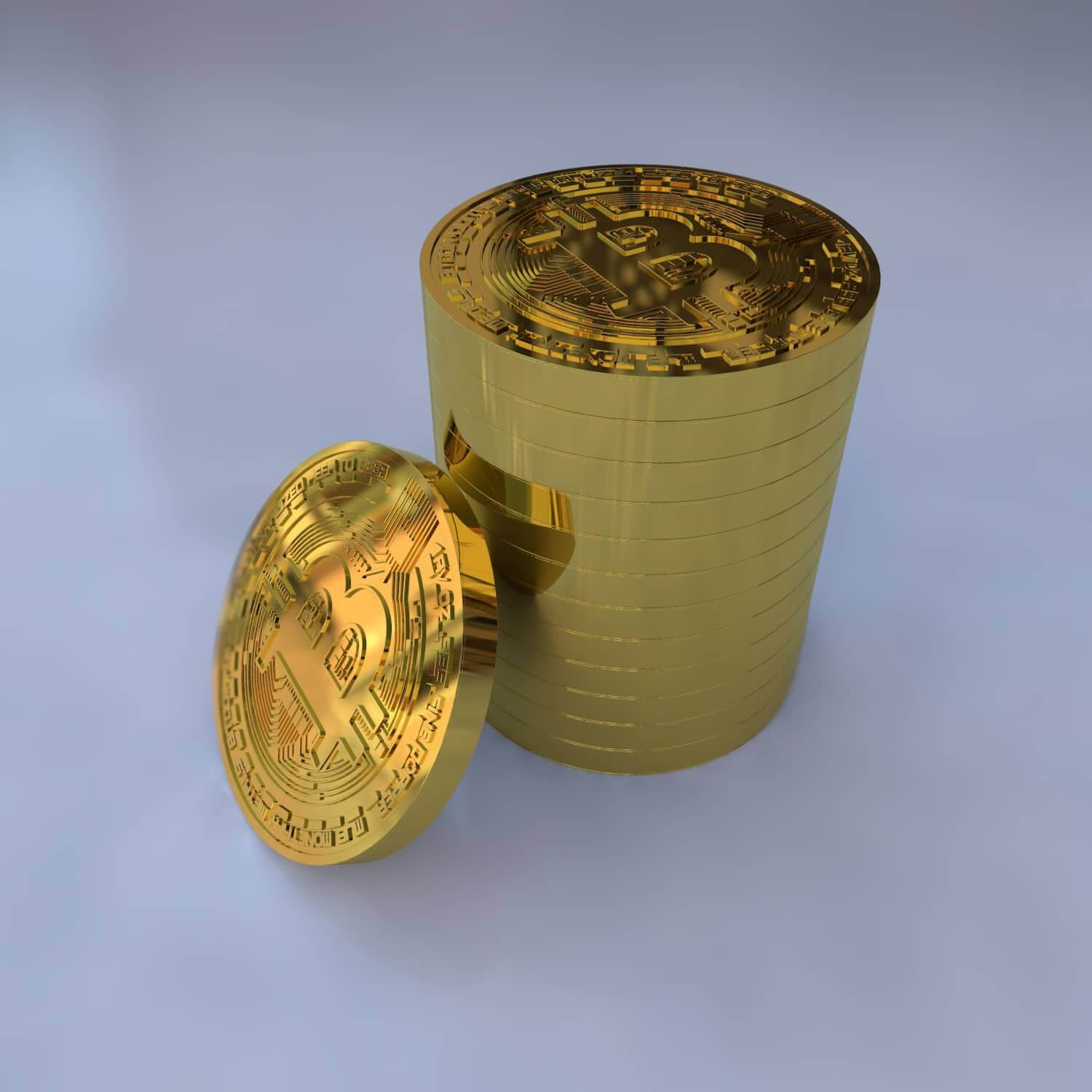 Bitcoin - 3D Model by 3dstudio