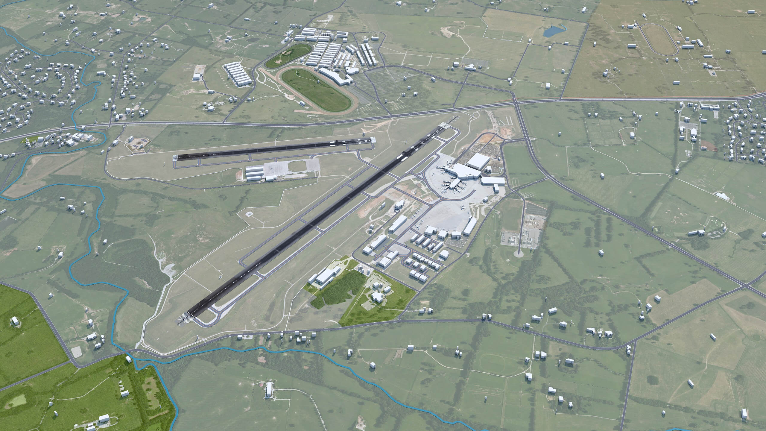 Blue Grass Airport Lexington - 3D Model by 3dstudio