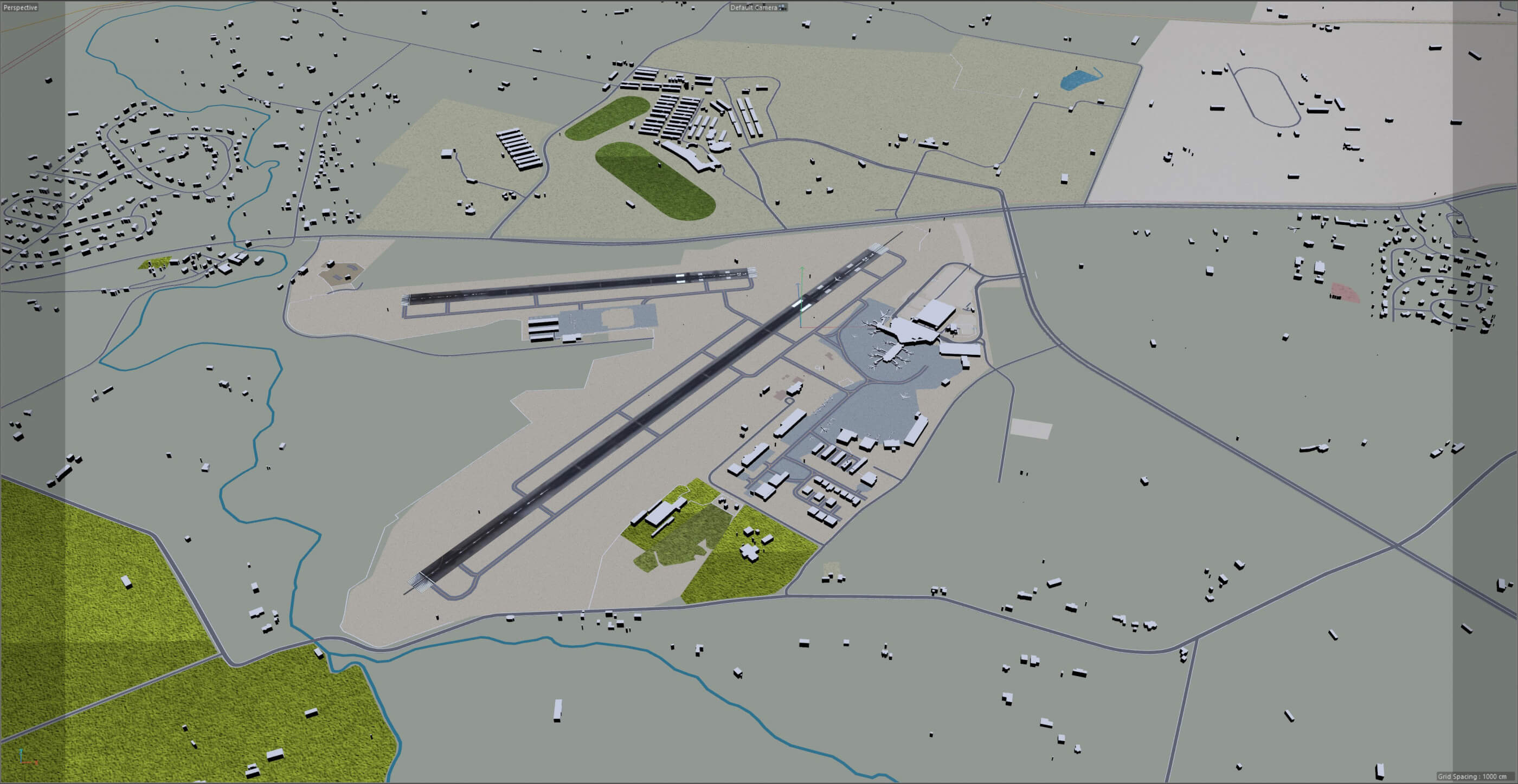 Blue Grass Airport Lexington - 3D Model by 3dstudio