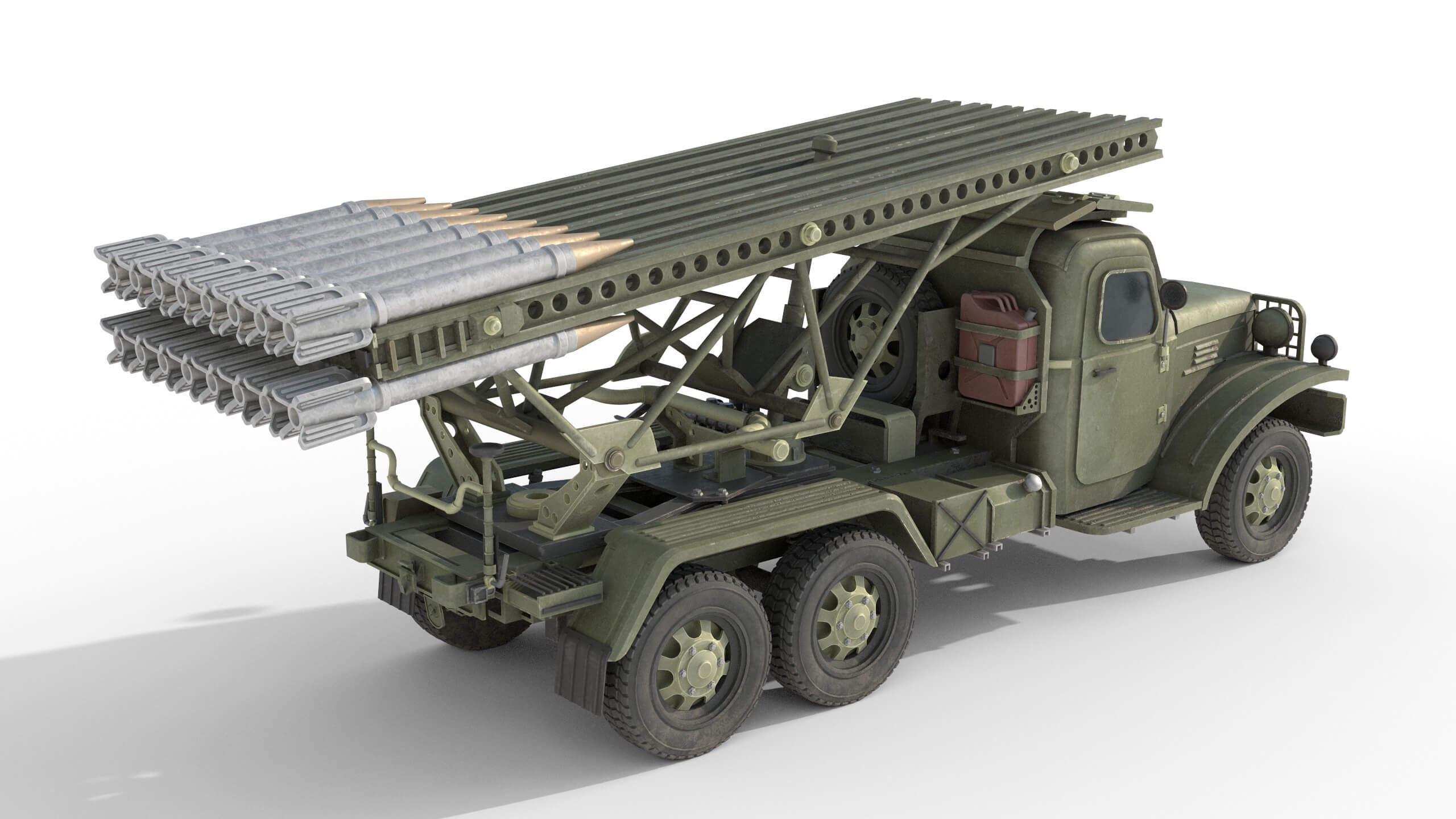 BM 13 Katyusha Rocket Launcher 3D Model by 3dstudio