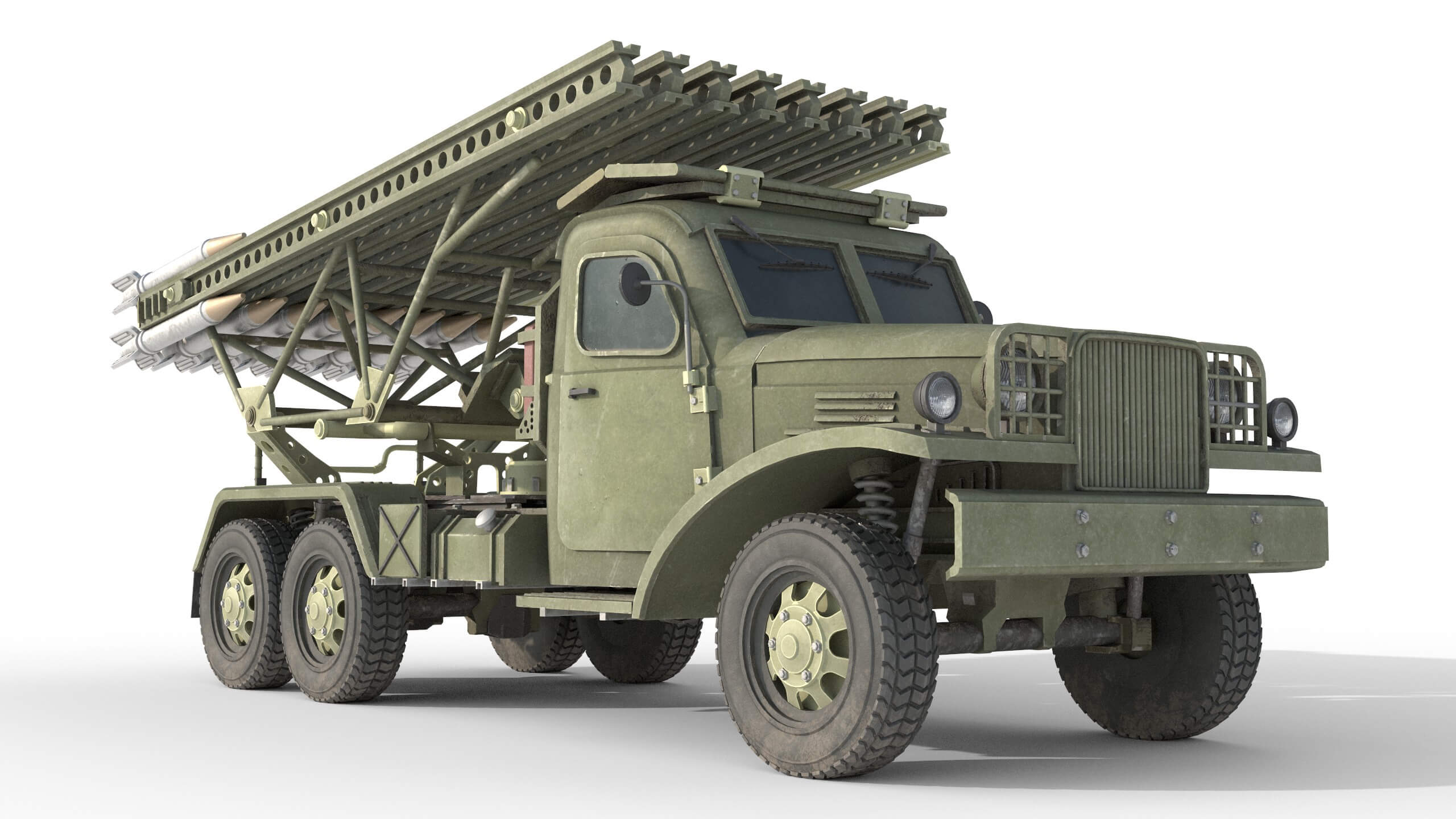 BM 13 Katyusha Rocket Launcher - 3D Model by 3dstudio