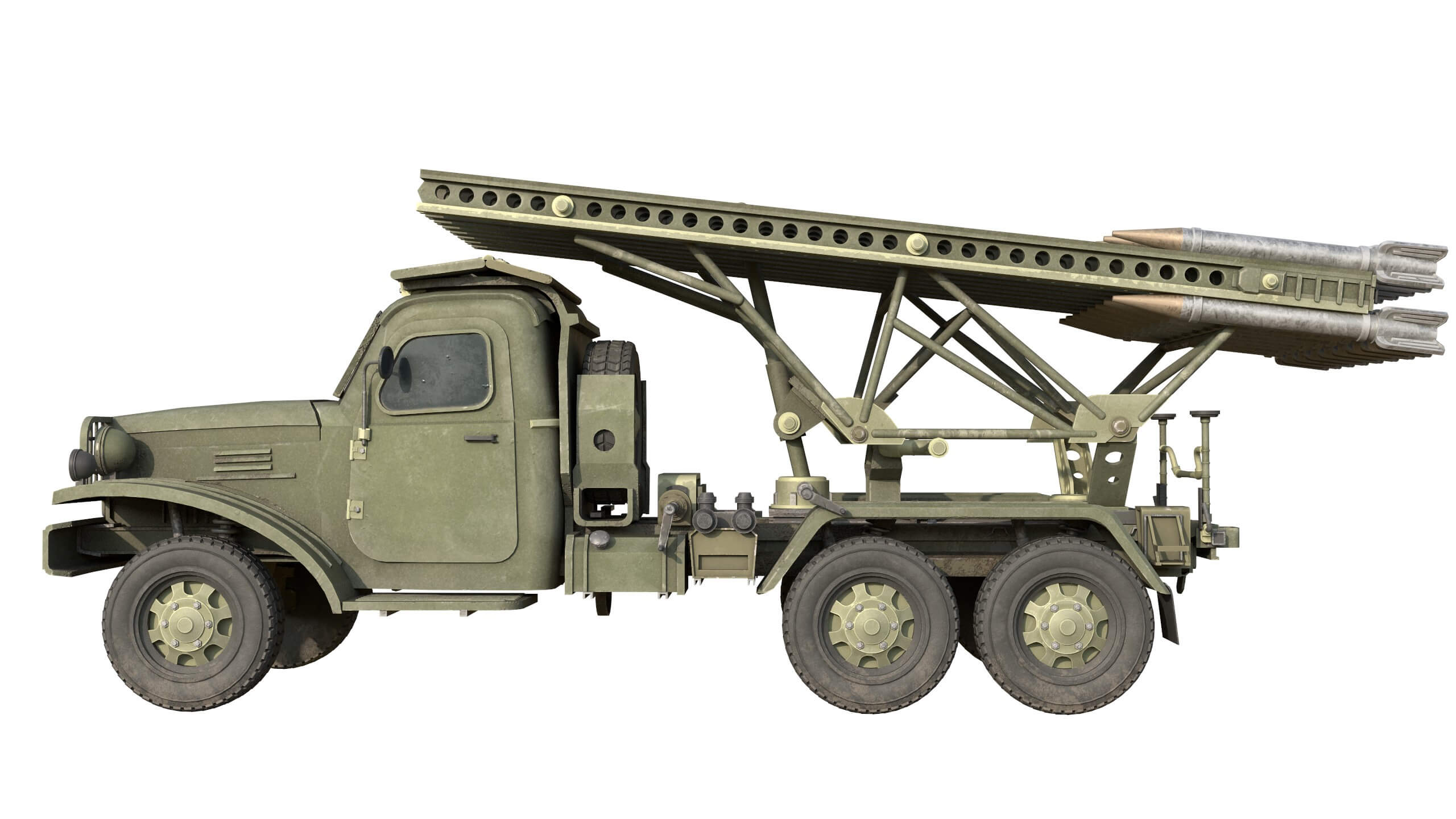 BM 13 Katyusha Rocket Launcher 3D Model by 3dstudio