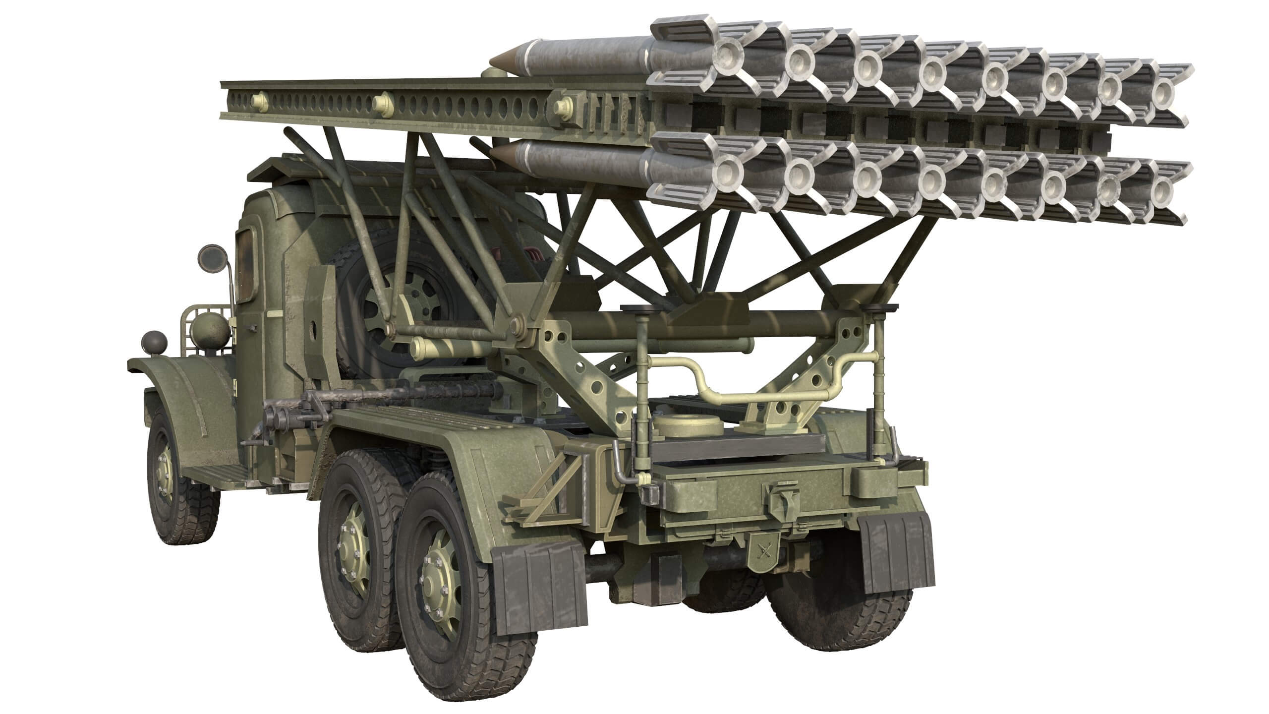BM 13 Katyusha Rocket Launcher 3D Model by 3dstudio