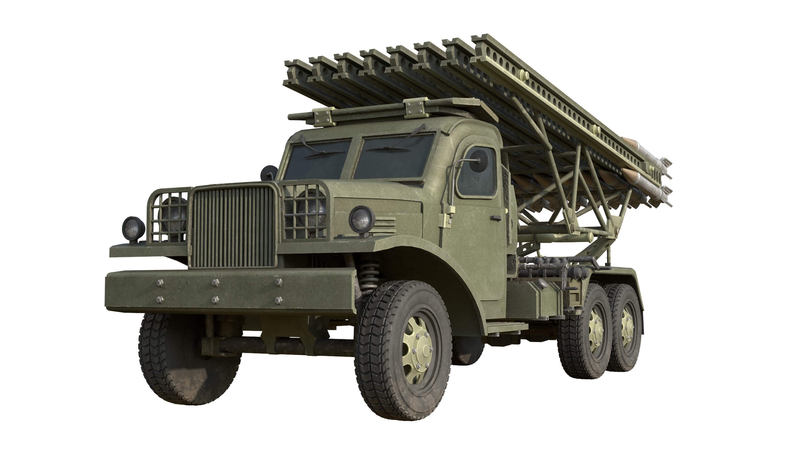 BM 13 Katyusha Rocket Launcher - 3D Model by 3dstudio