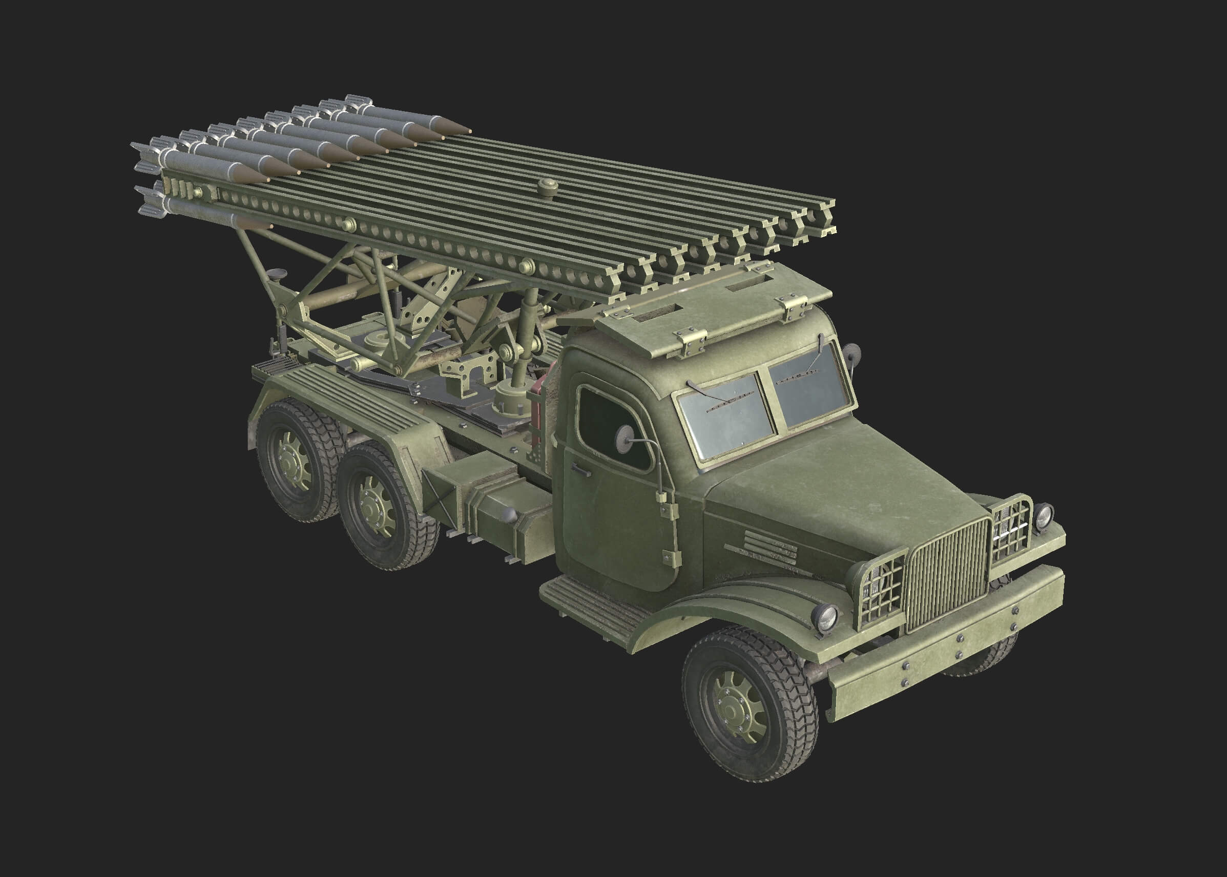 BM 13 Katyusha Rocket Launcher - 3D Model by 3dstudio