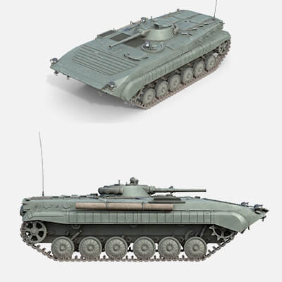 BMP 1 Infantry Fighting Vehicle - 3D Model by 3dstudio