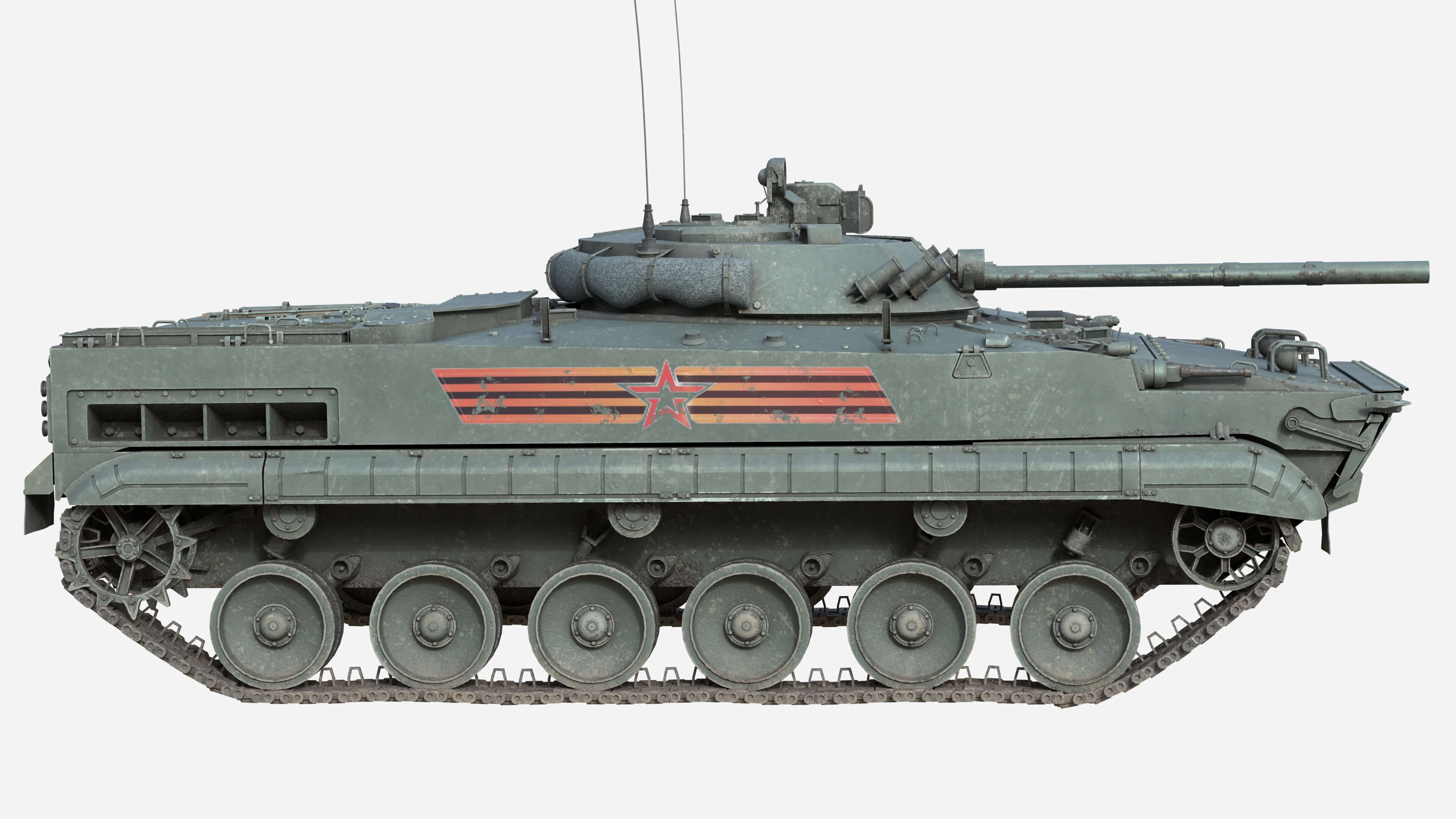 BMP 3 Tank Infantry Fighting Vehicle - 3D Model by 3dstudio