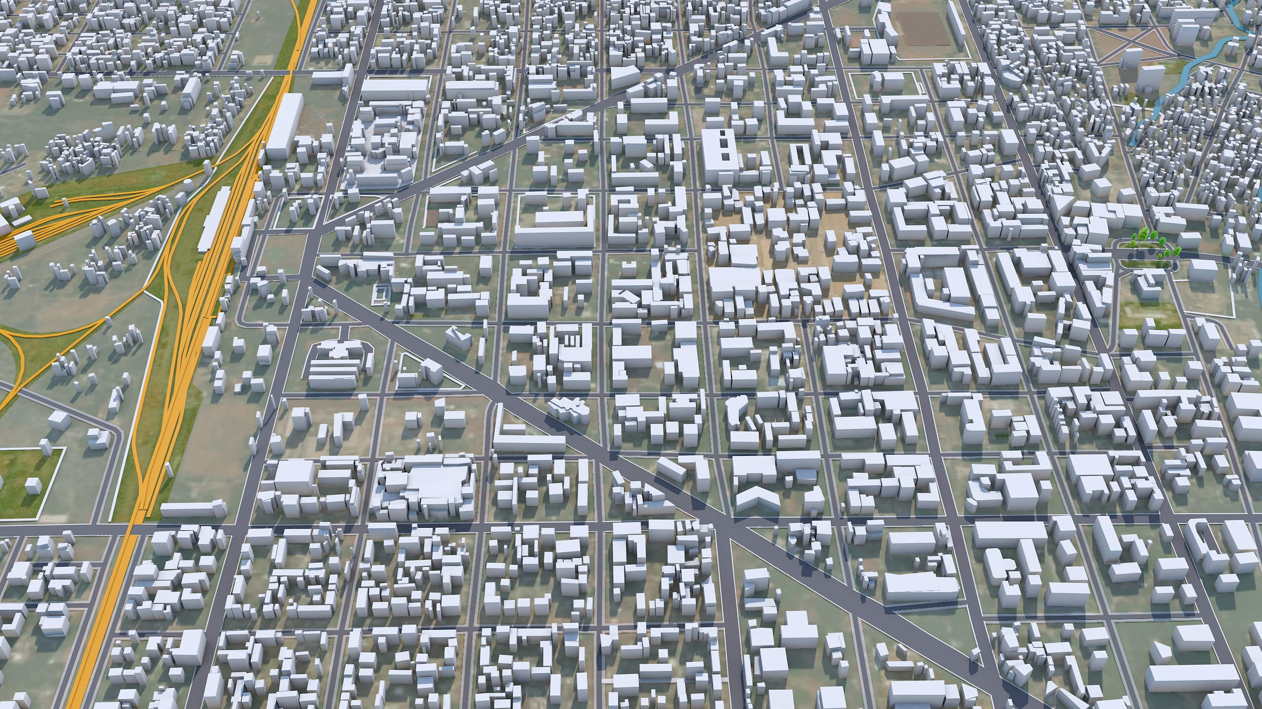 Bobo-Dioulasso City Burkina Faso 3D Model 30km by 3dstudio