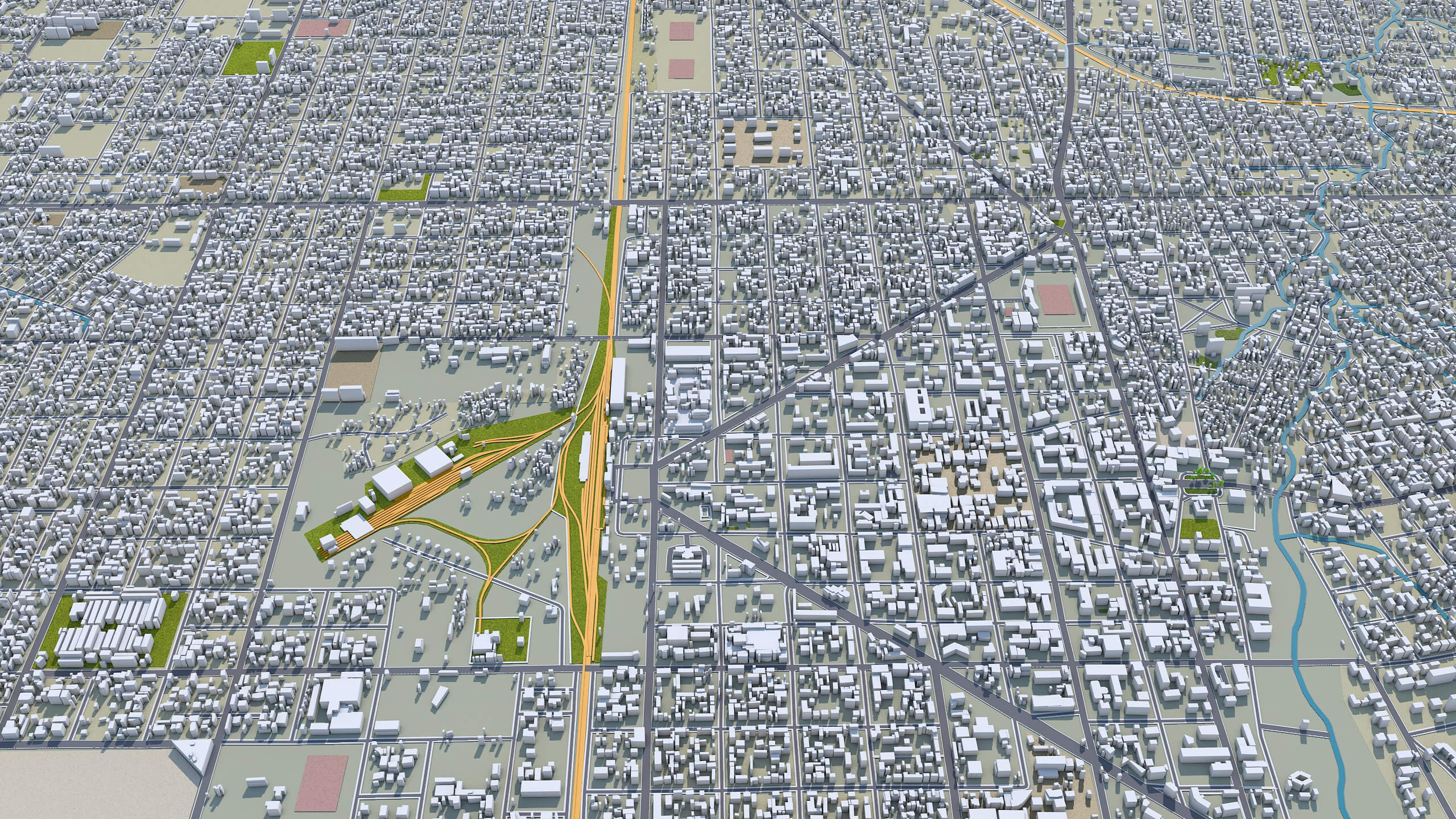Bobo-Dioulasso City Burkina Faso 3D Model 30km by 3dstudio