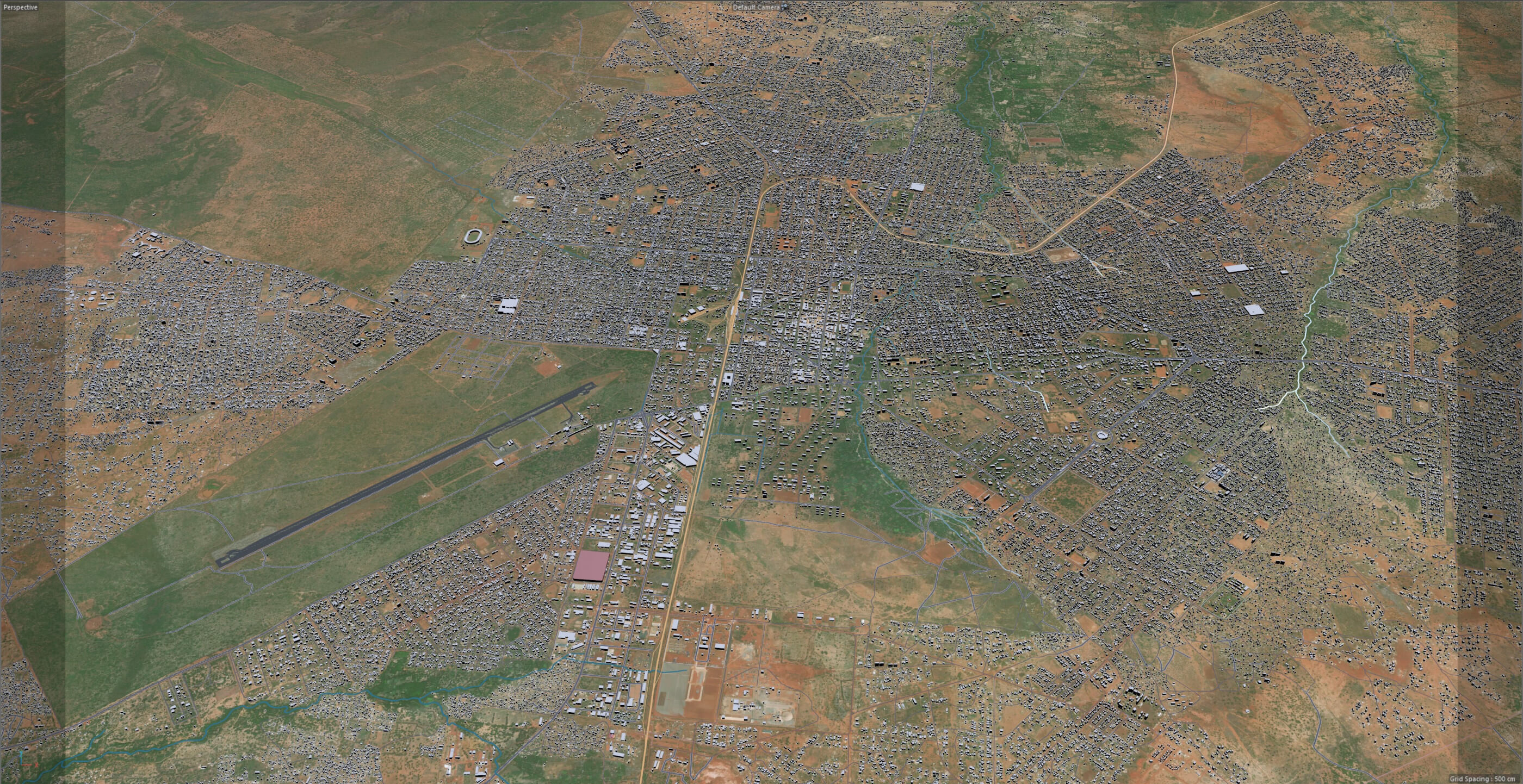Bobo-Dioulasso City Burkina Faso 3D Model 30km by 3dstudio