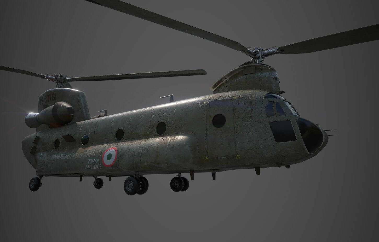 Boeing CH 47 Chinook - 3D Model by 3dstudio