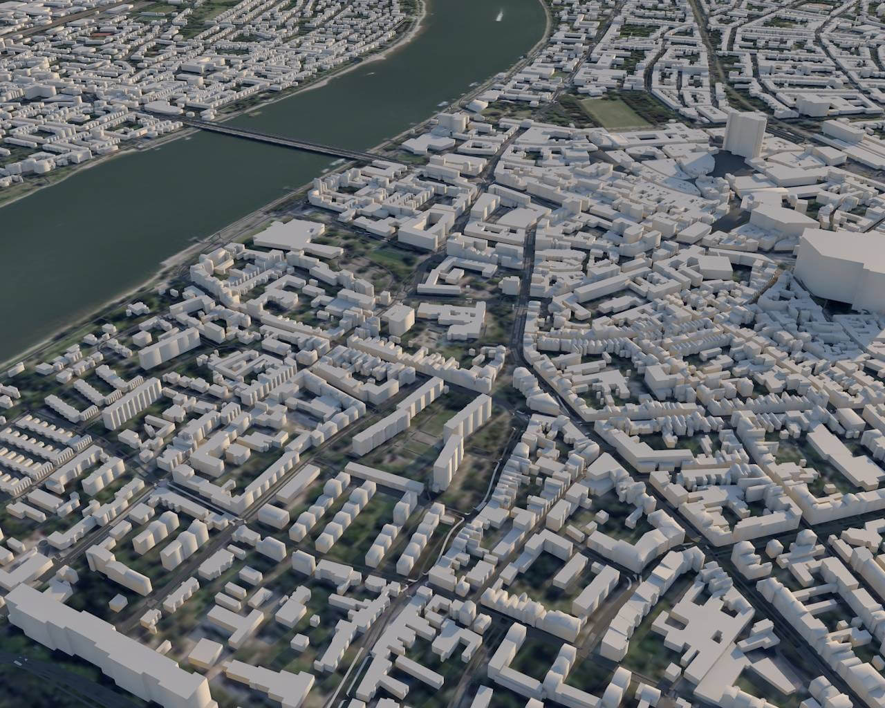 Bonn Germany - 3D Model by 3dstudio