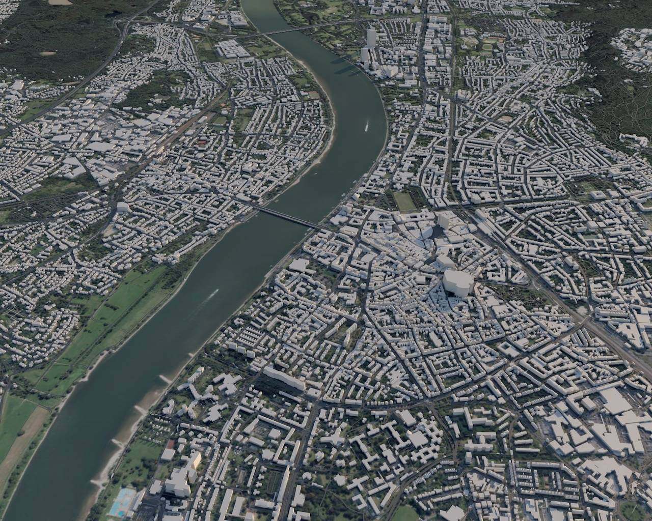 Bonn Germany - 3D Model by 3dstudio