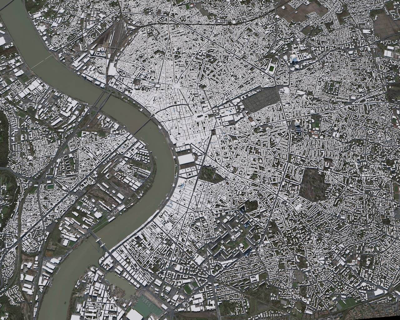 Bordeaux France - 3D Model by 3dstudio