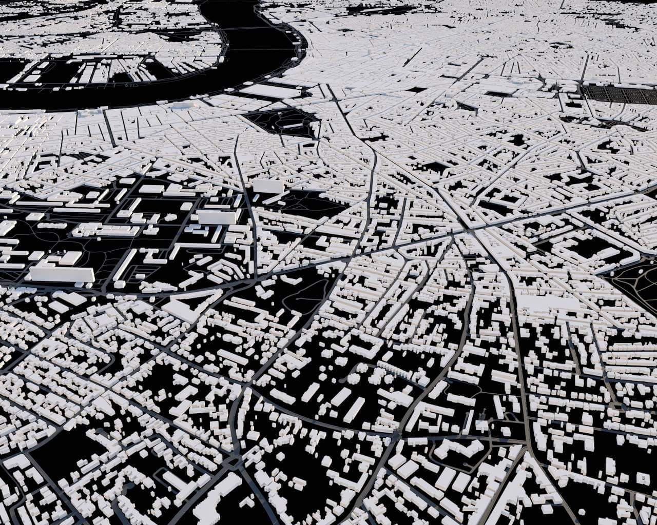 Bordeaux France - 3D Model by 3dstudio