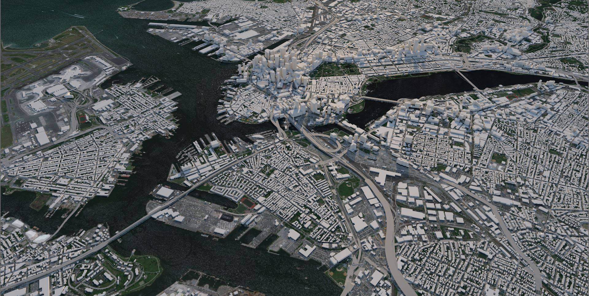 Boston Massachusetts - 3D Model by 3dstudio