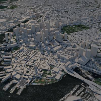 Boston Massachusetts - 3D Model by 3dstudio