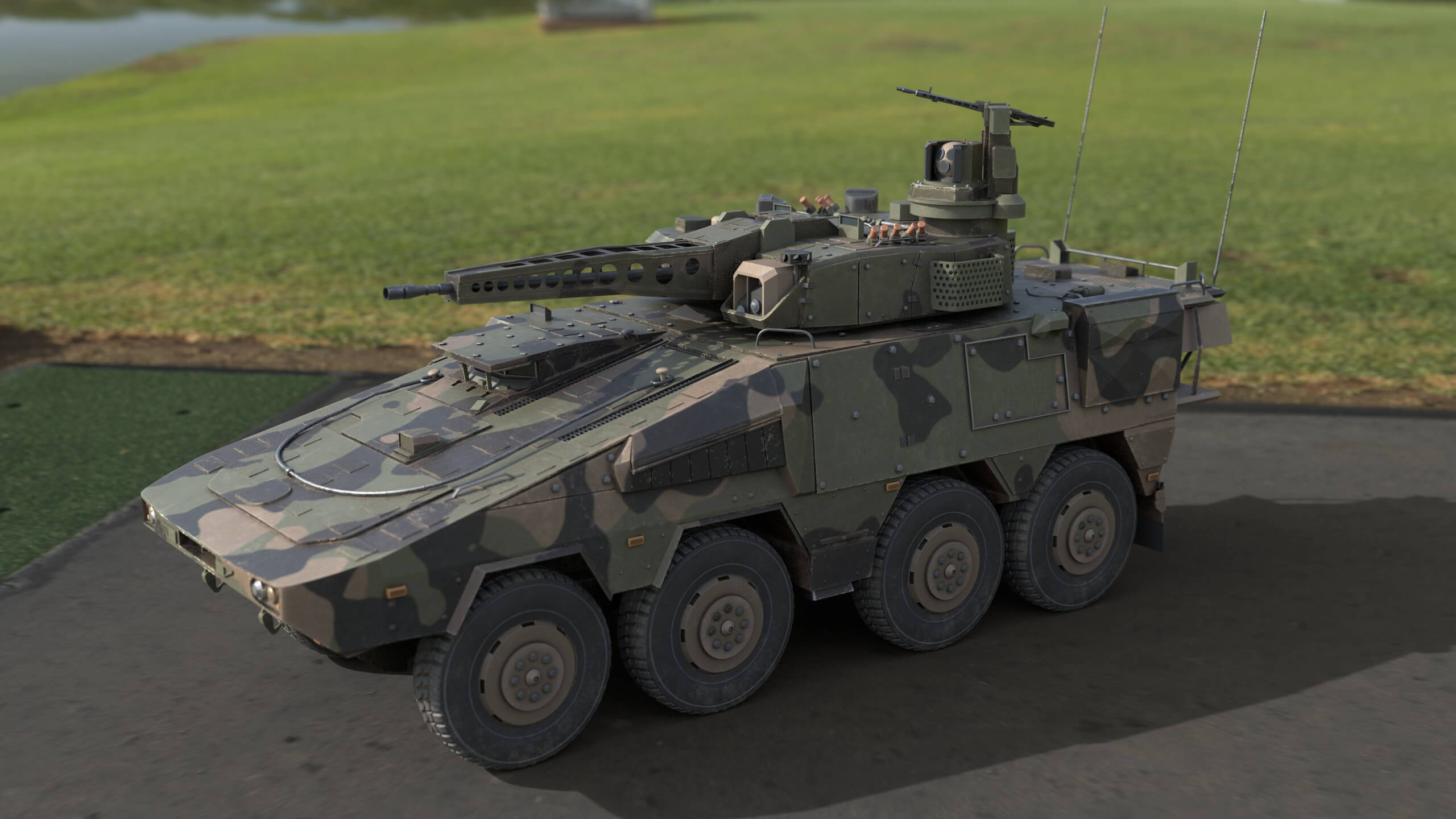 Boxer Crv Armored Fighting Vehicle - 3D Model by 3dstudio