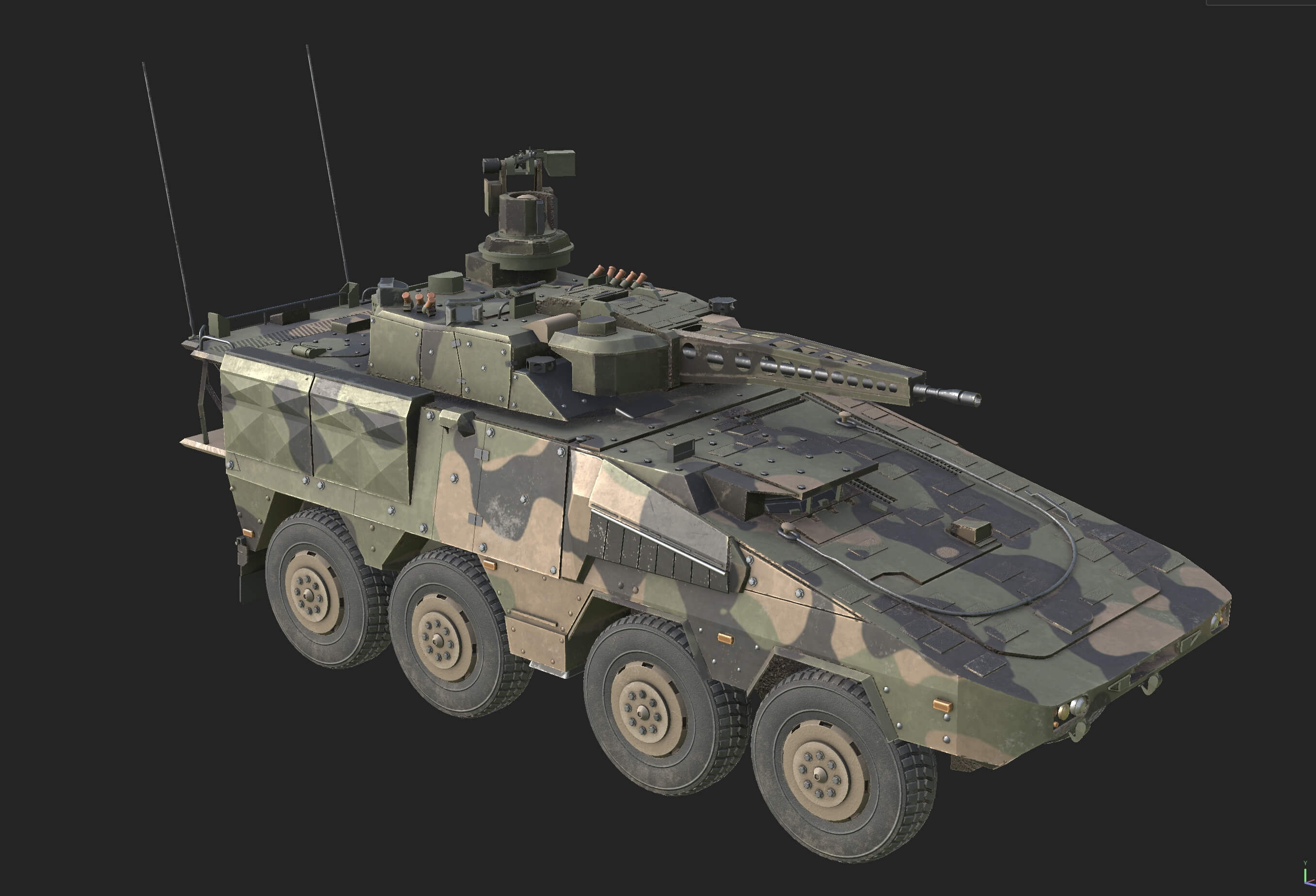 Boxer Crv Armored Fighting Vehicle 3D Model by 3dstudio