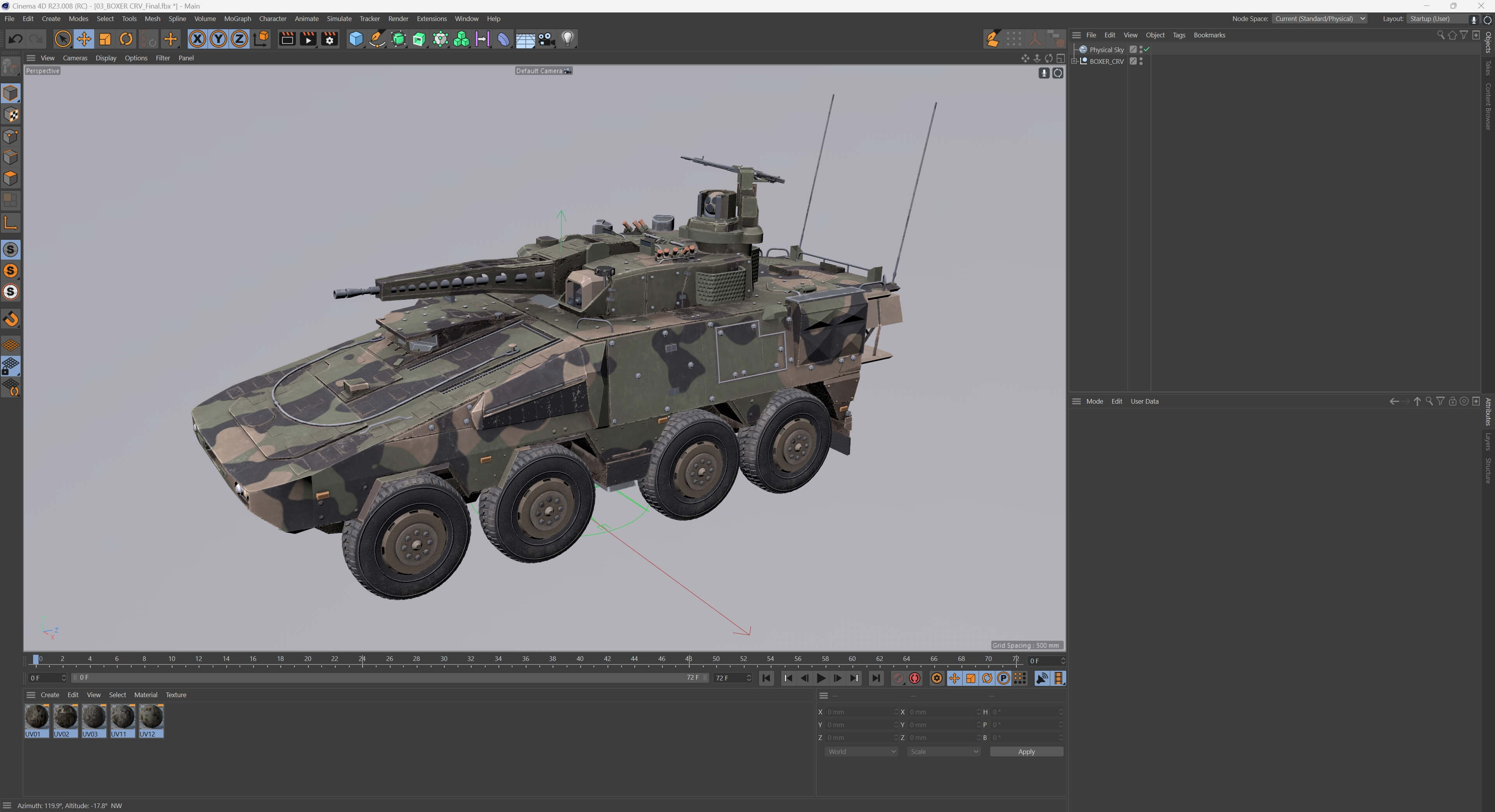 Boxer Crv Armored Fighting Vehicle 3D Model by 3dstudio