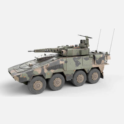Boxer Crv Armored Fighting Vehicle - 3D Model by 3dstudio