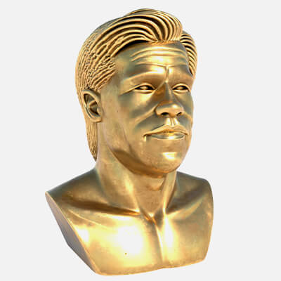 Brad Pitt Statue - 3D Model by 3dstudio