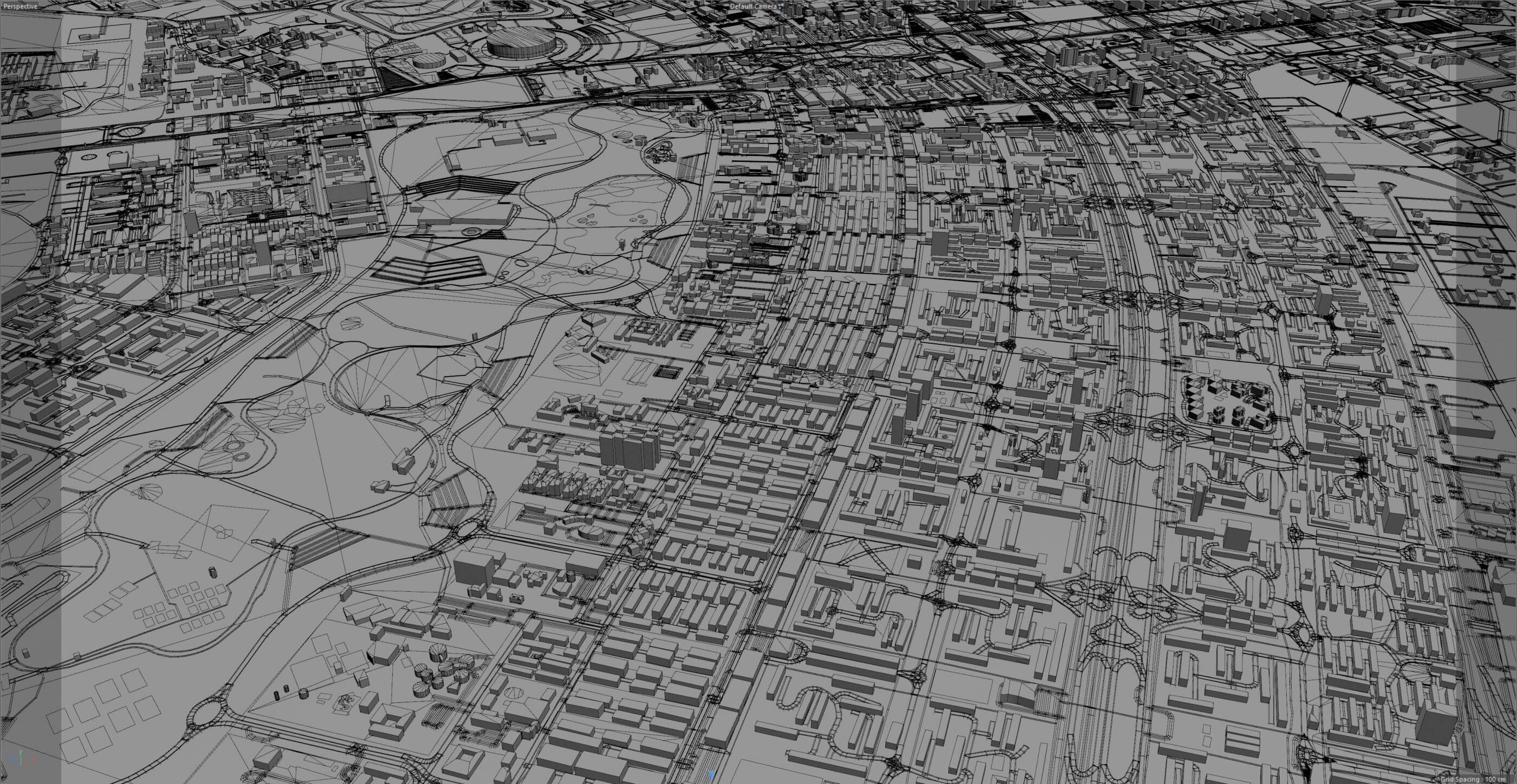 Brasilia Downtown City Brazil 25km - 3D Model by 3dstudio