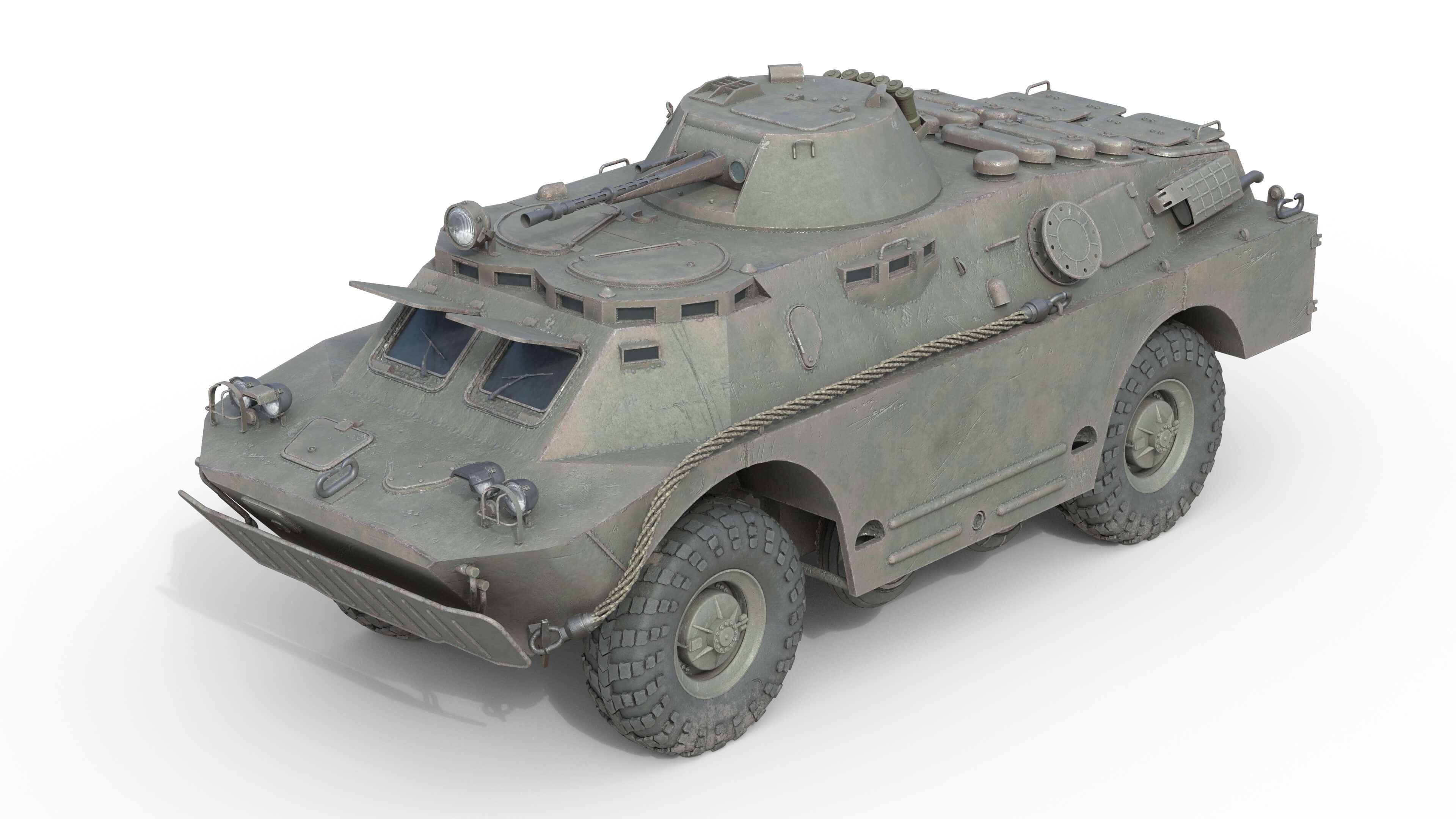 Brdm 2 Amphibious Armored Scout Car - 3D Model by 3dstudio