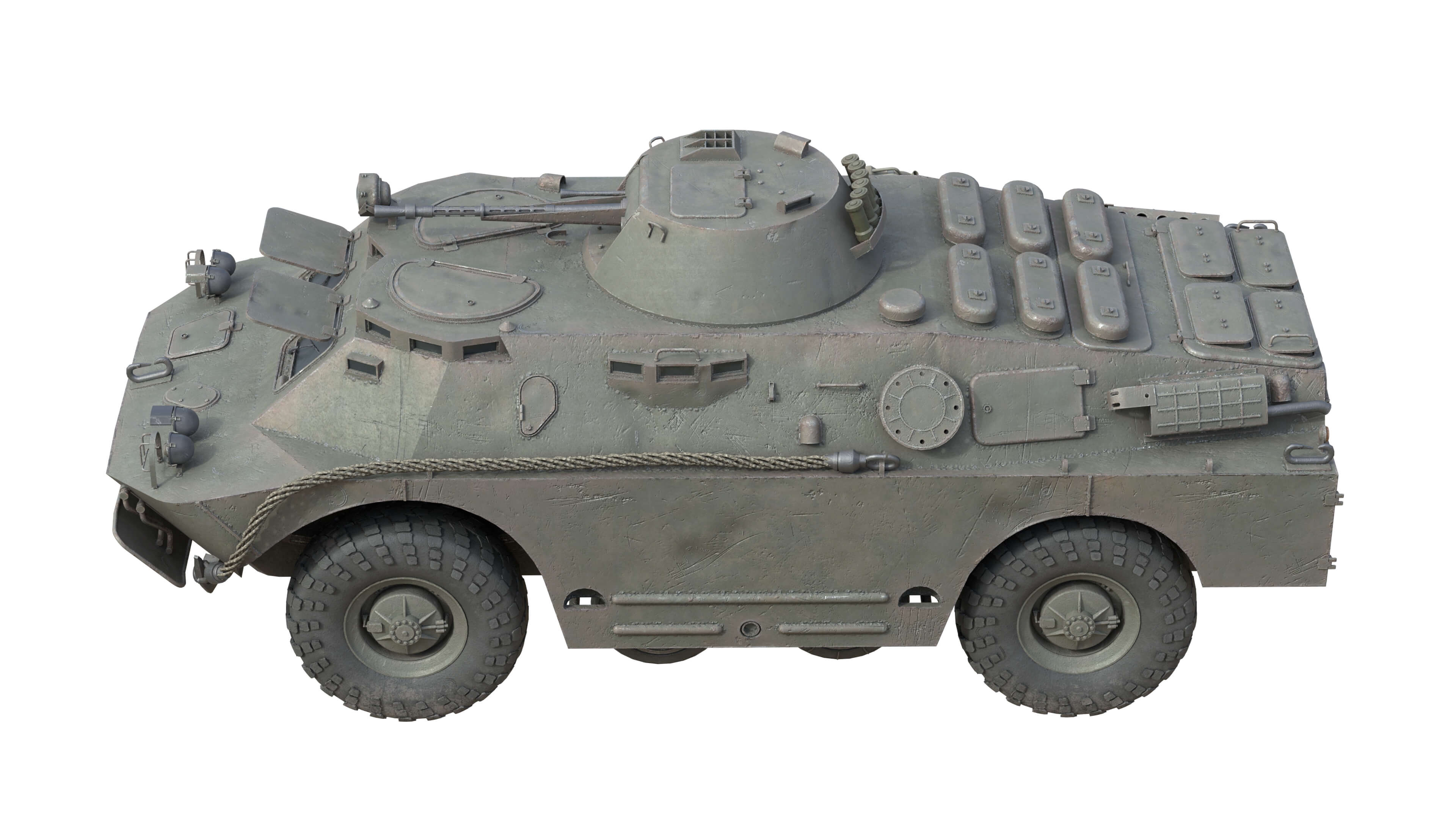 Brdm 2 Amphibious Armored Scout Car - 3D Model by 3dstudio