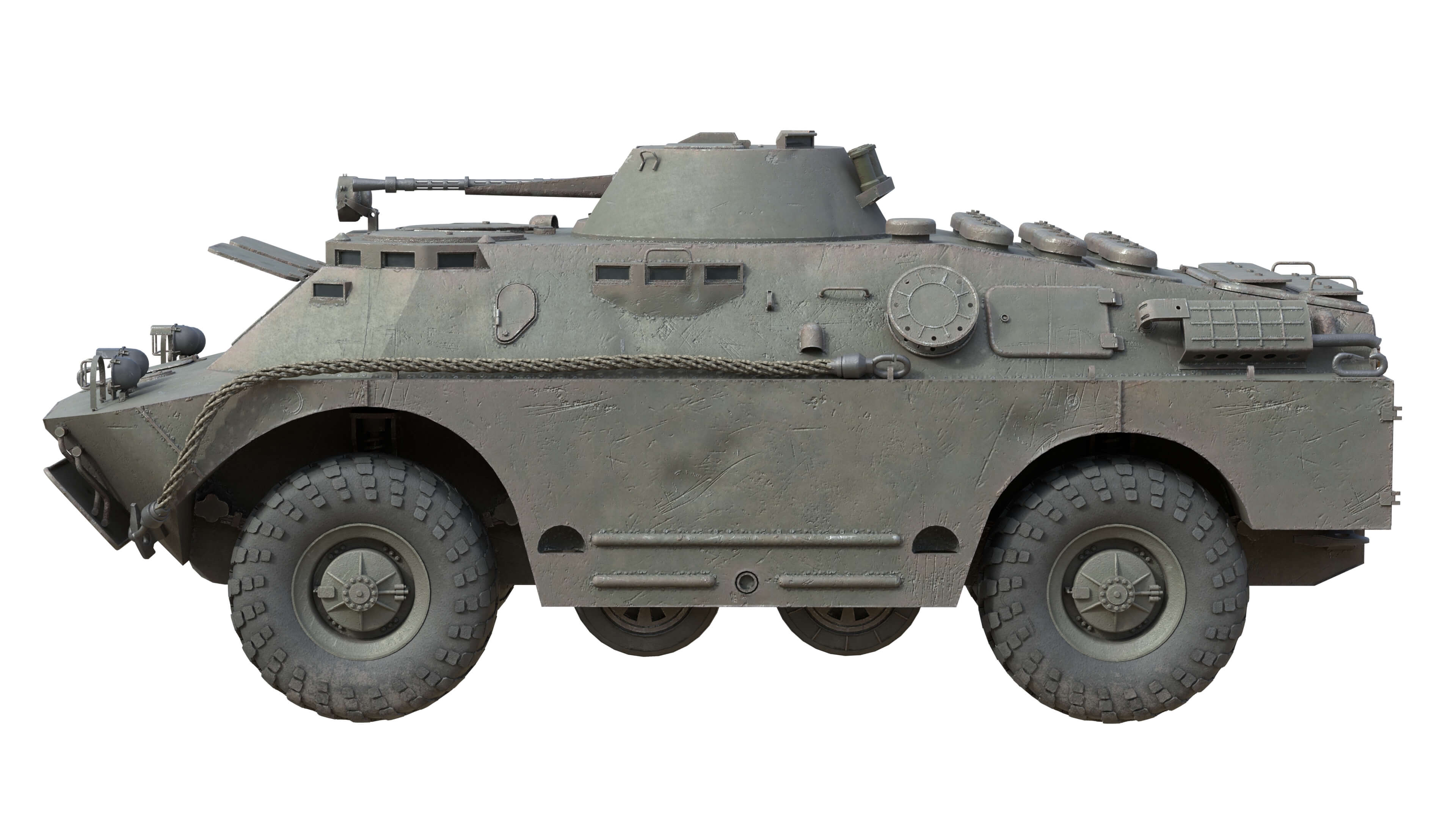 Brdm 2 Amphibious Armored Scout Car - 3D Model by 3dstudio
