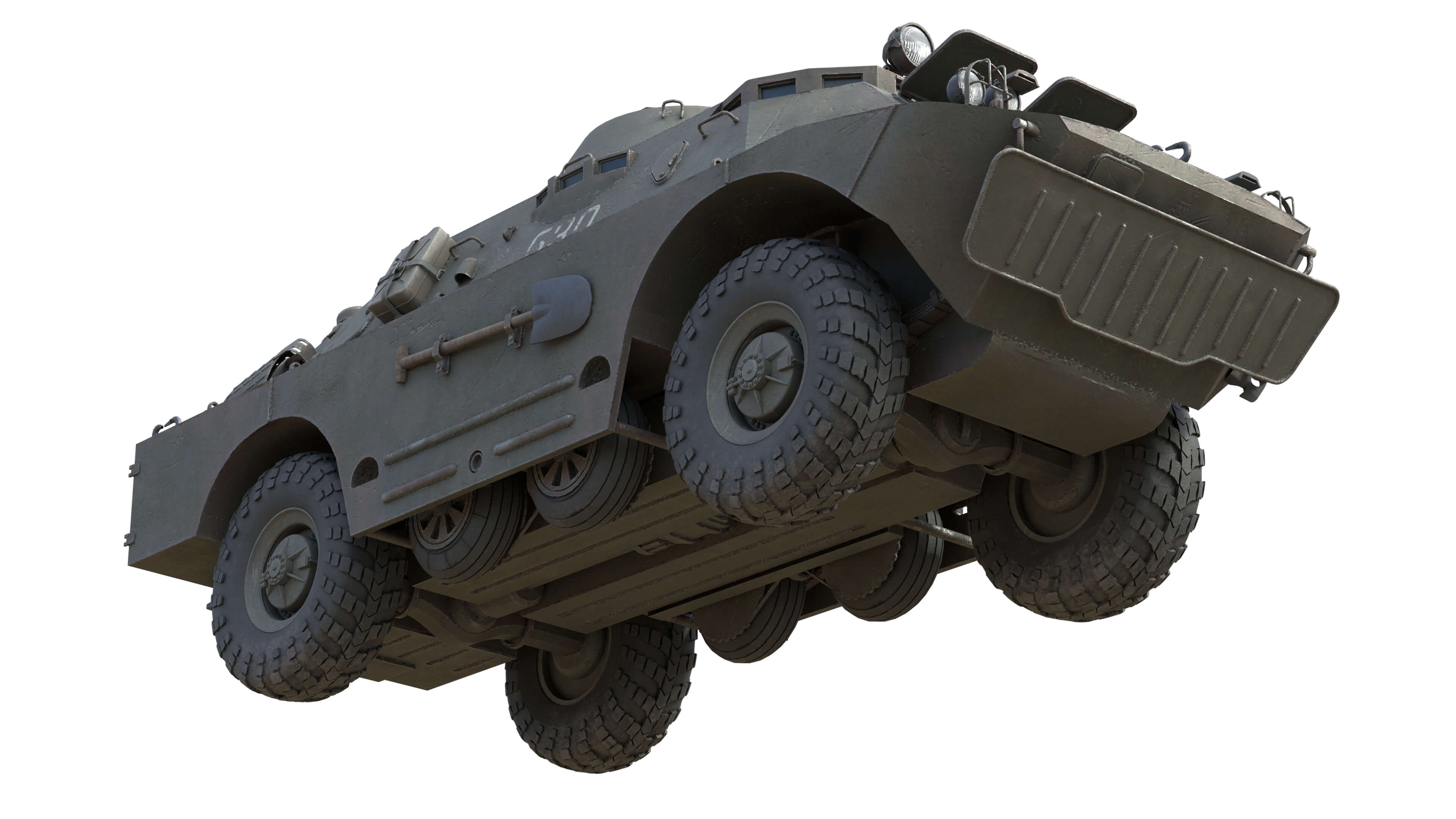 Brdm 2 Amphibious Armored Scout Car - 3D Model by 3dstudio
