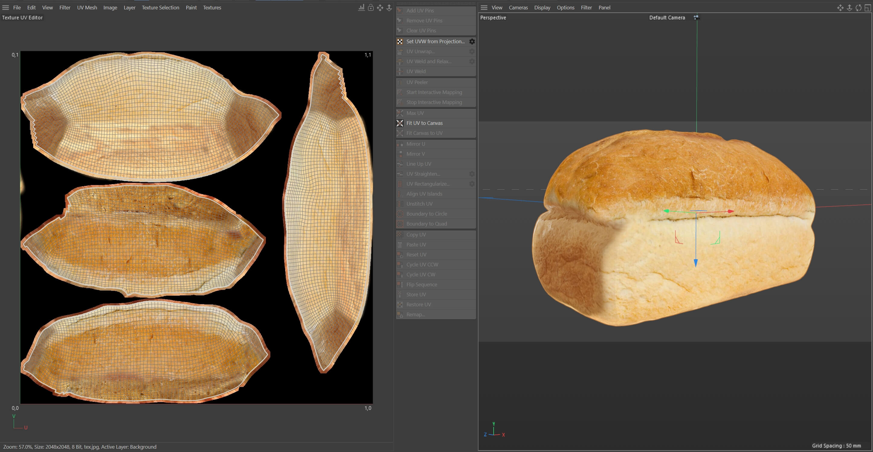 Bread 3D Model by 3dstudio