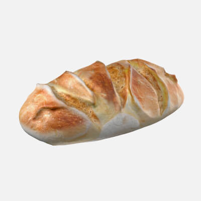 Bread 8 3D Model by 3dstudio