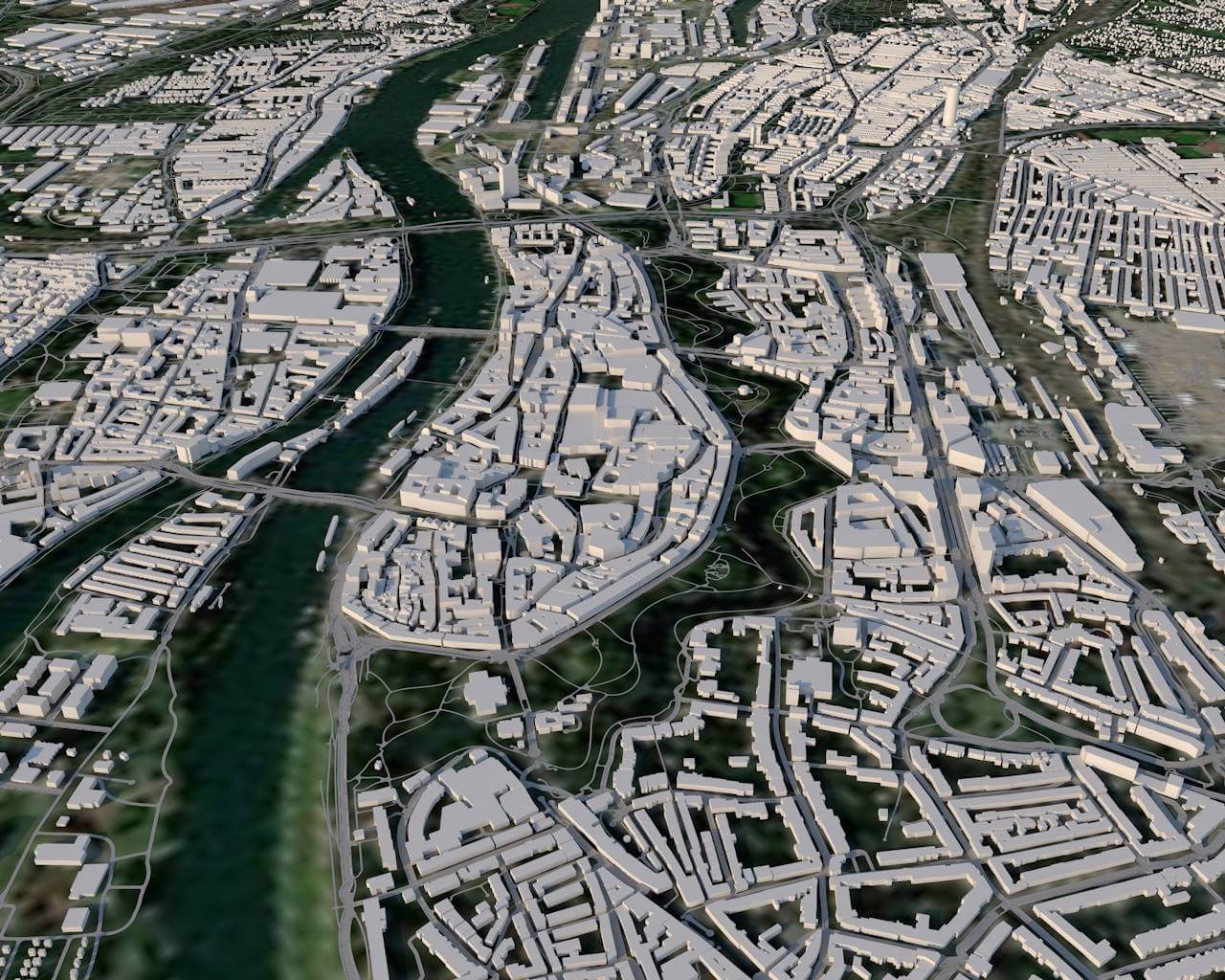 Bremen Germany - 3D Model by 3dstudio