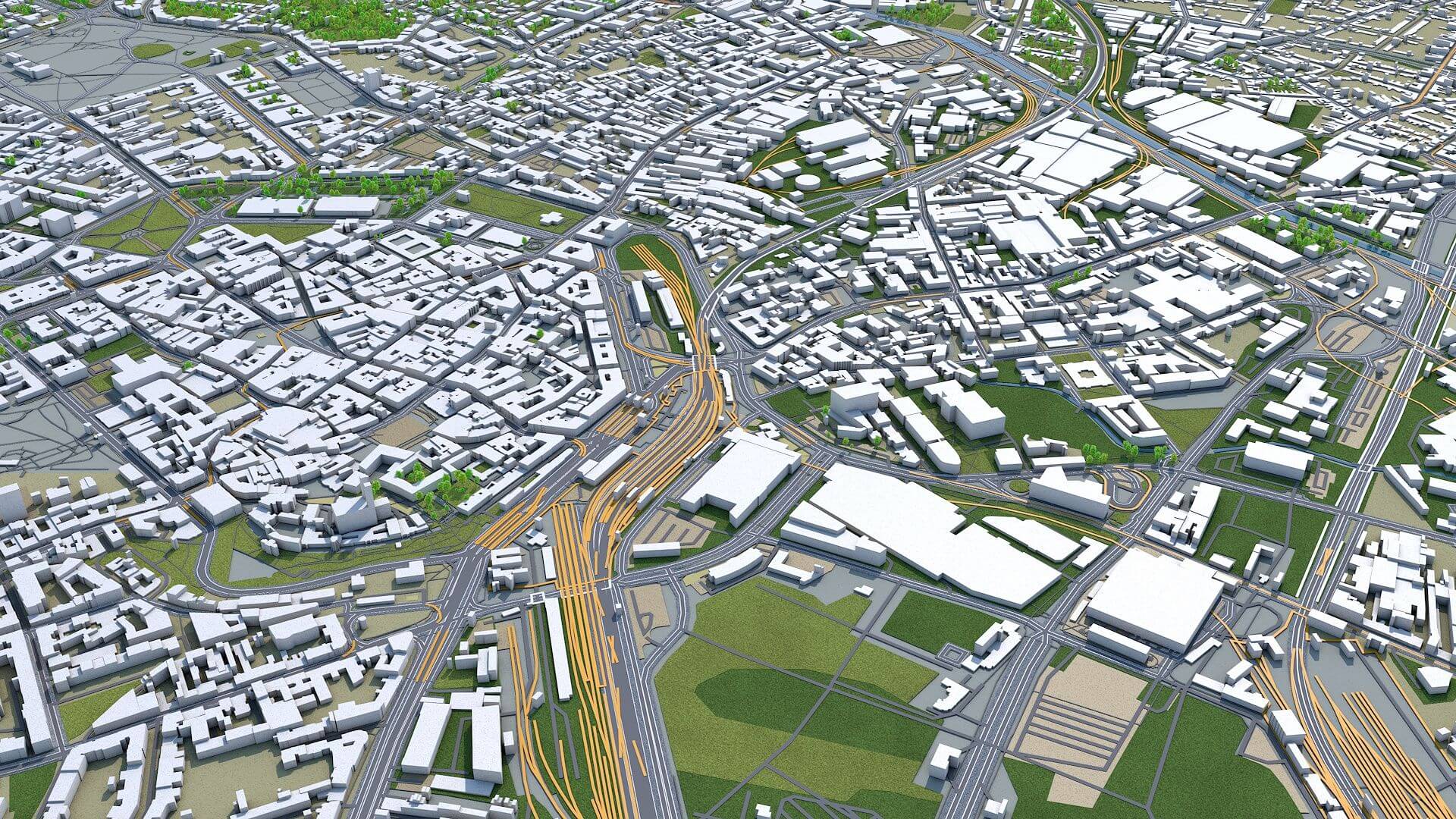 Brno Czech Republic 40km - 3D Model by 3dstudio