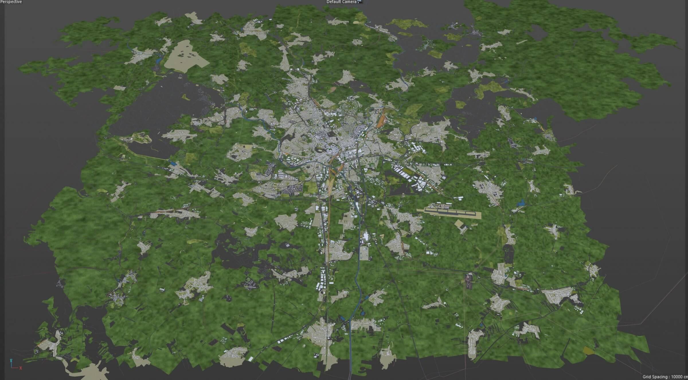 Brno Czech Republic 40km - 3D Model by 3dstudio