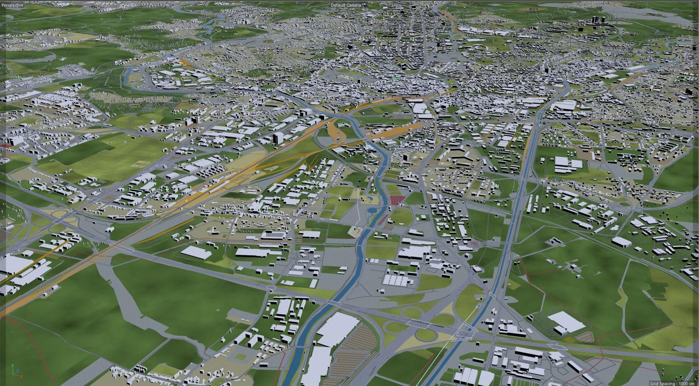 Brno Czech Republic 40km - 3D Model by 3dstudio