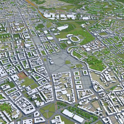 Brno Czech Republic 40km - 3D Model by 3dstudio