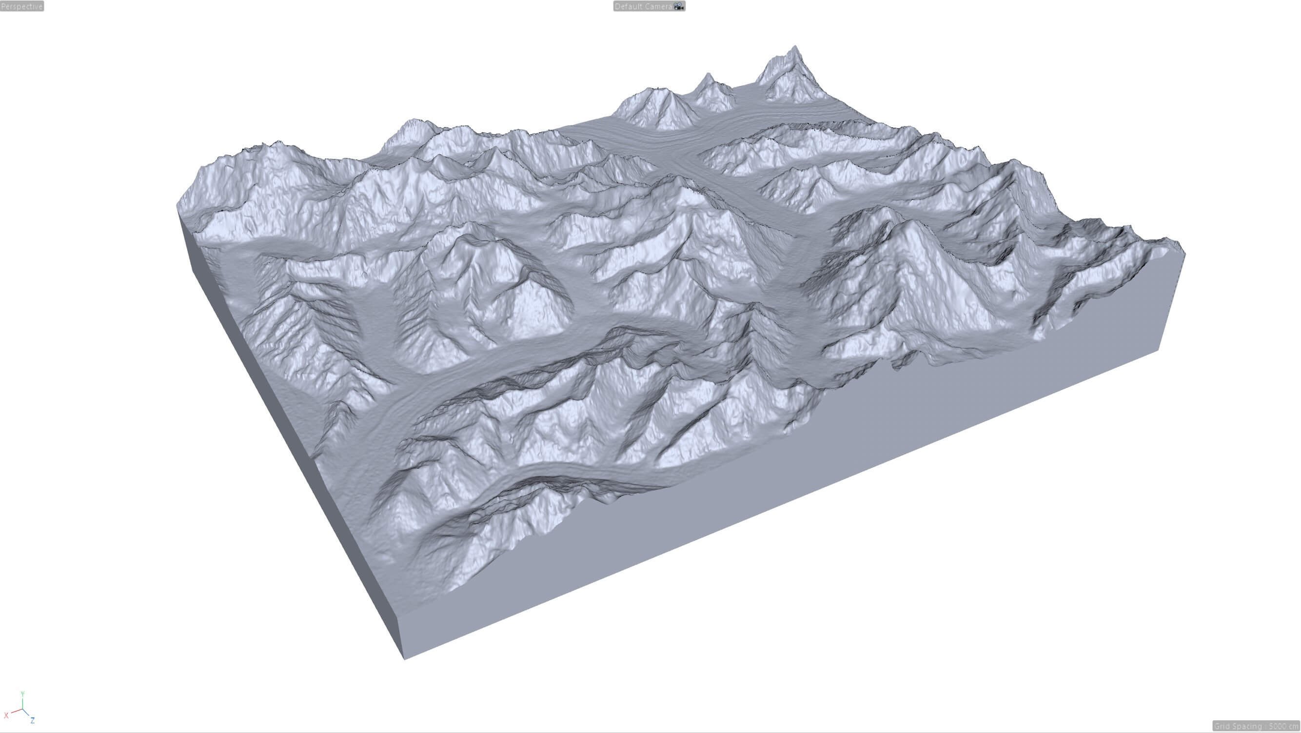 Broad Peak Mountain Pakistan Terrain 3D Model by 3dstudio