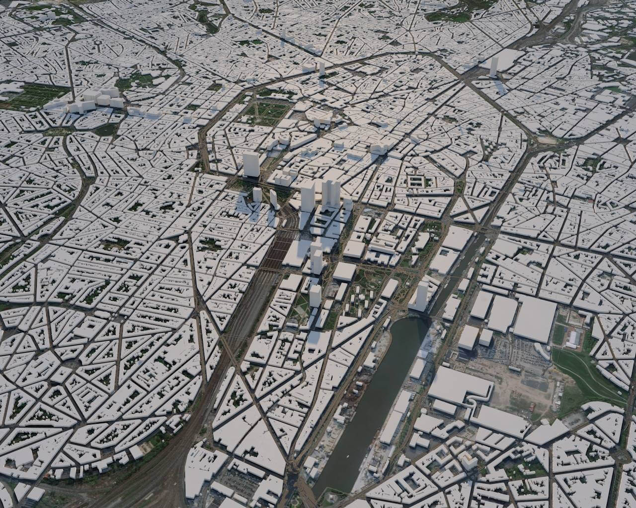 Brussels Belgium - 3D Model by 3dstudio