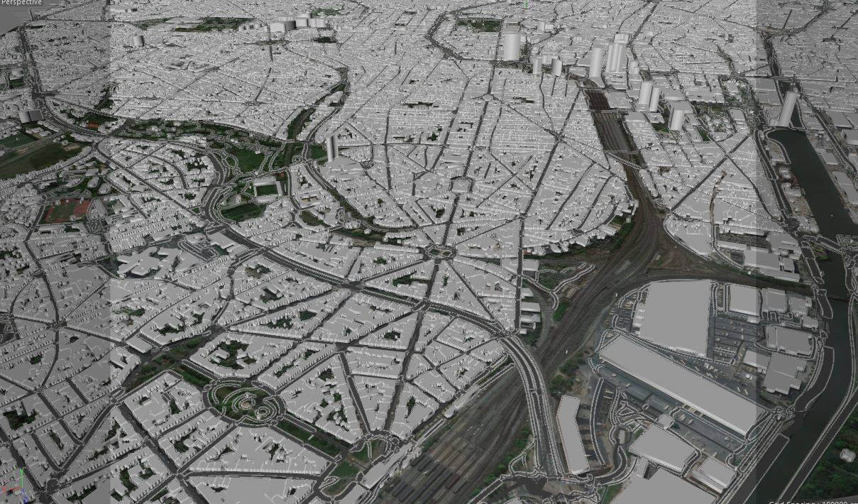 Brussels Belgium - 3D Model by 3dstudio