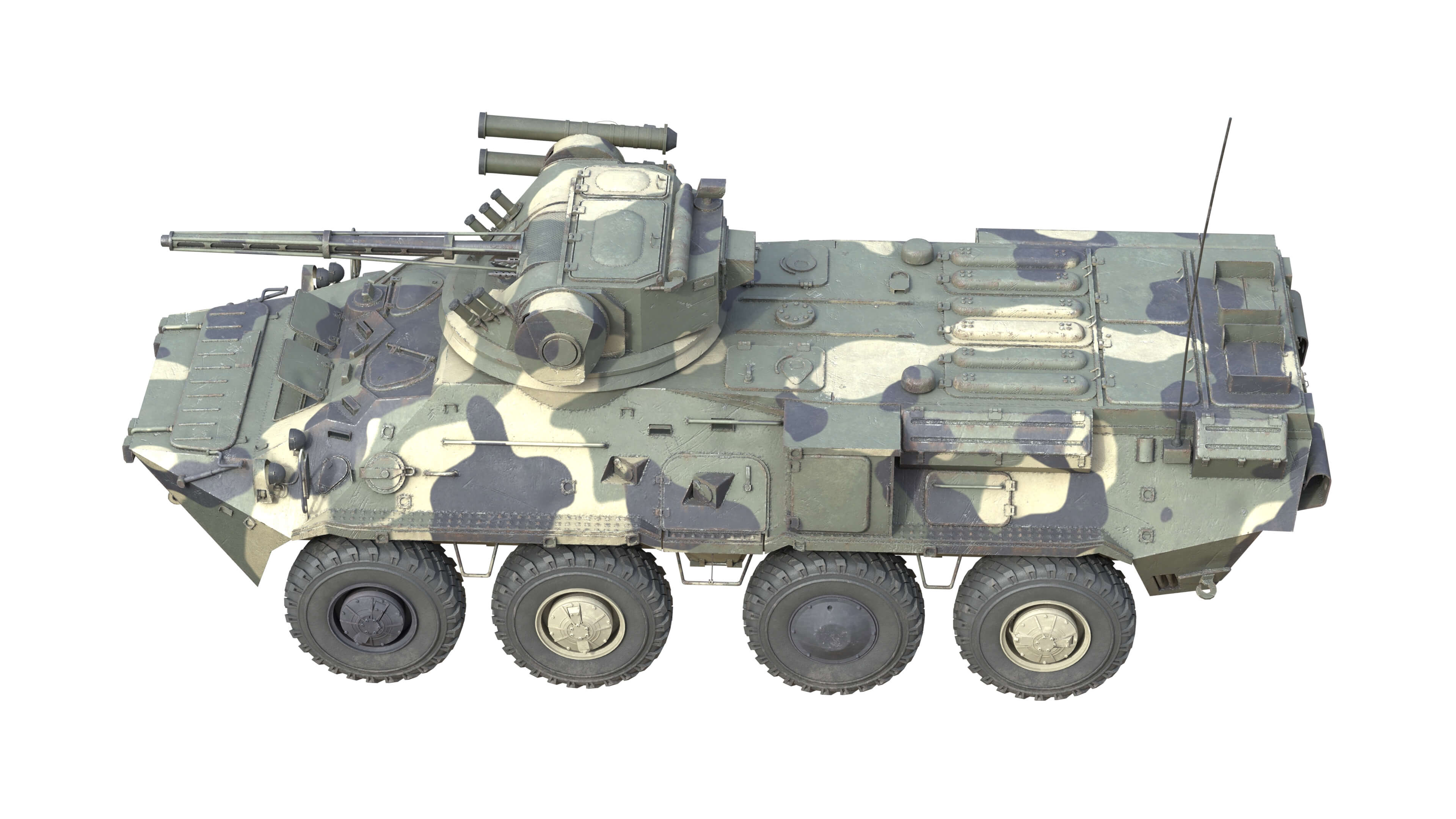 BTR 3 Armored Personnel Carrier - 3D Model by 3dstudio
