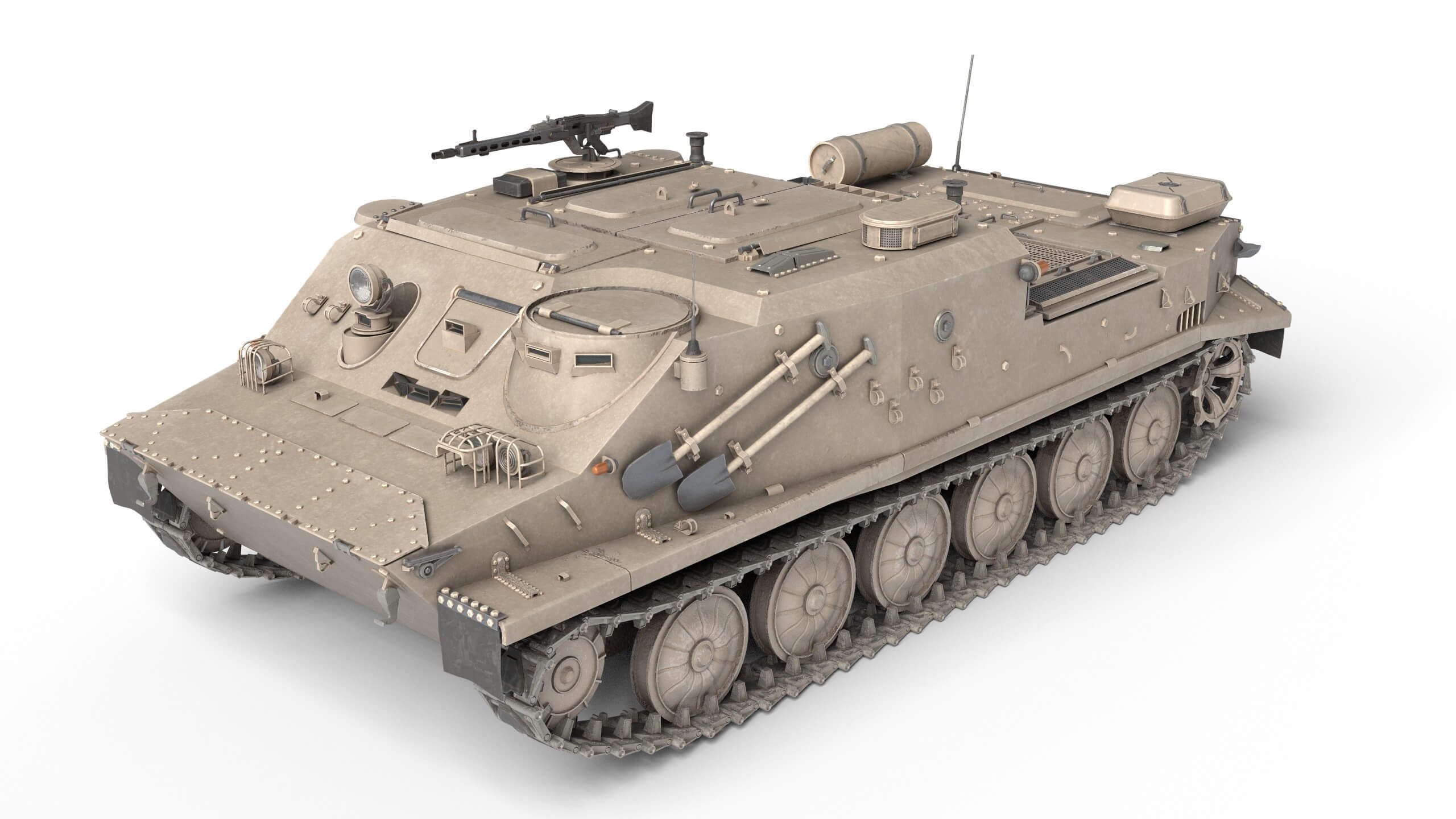 BTR 50 Amphibious Armored Tank 3D Model by 3dstudio