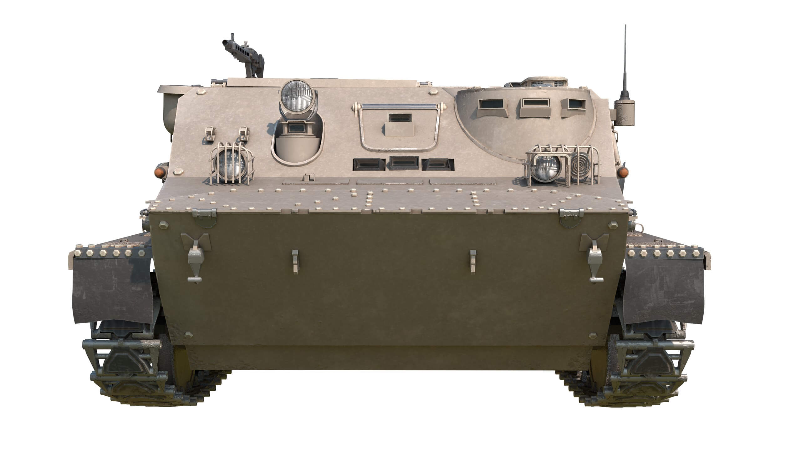 BTR 50 Amphibious Armored Tank - 3D Model by 3dstudio