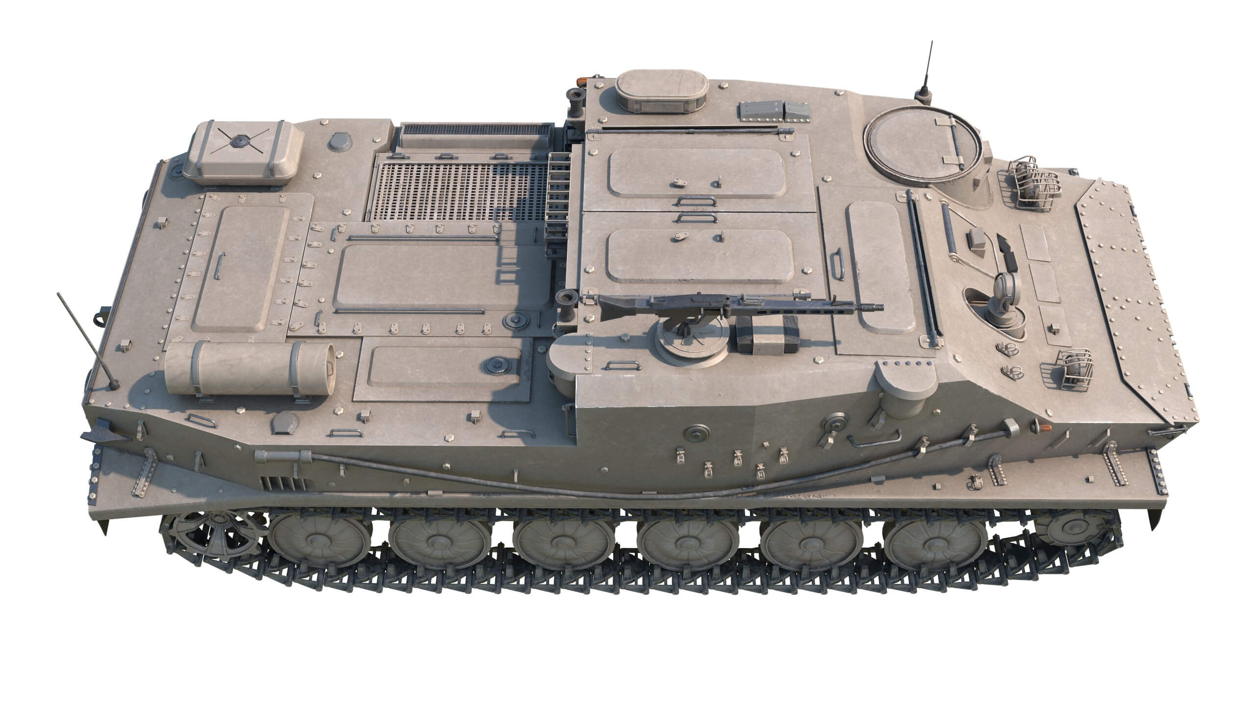 BTR 50 Amphibious Armored Tank 3D Model by 3dstudio