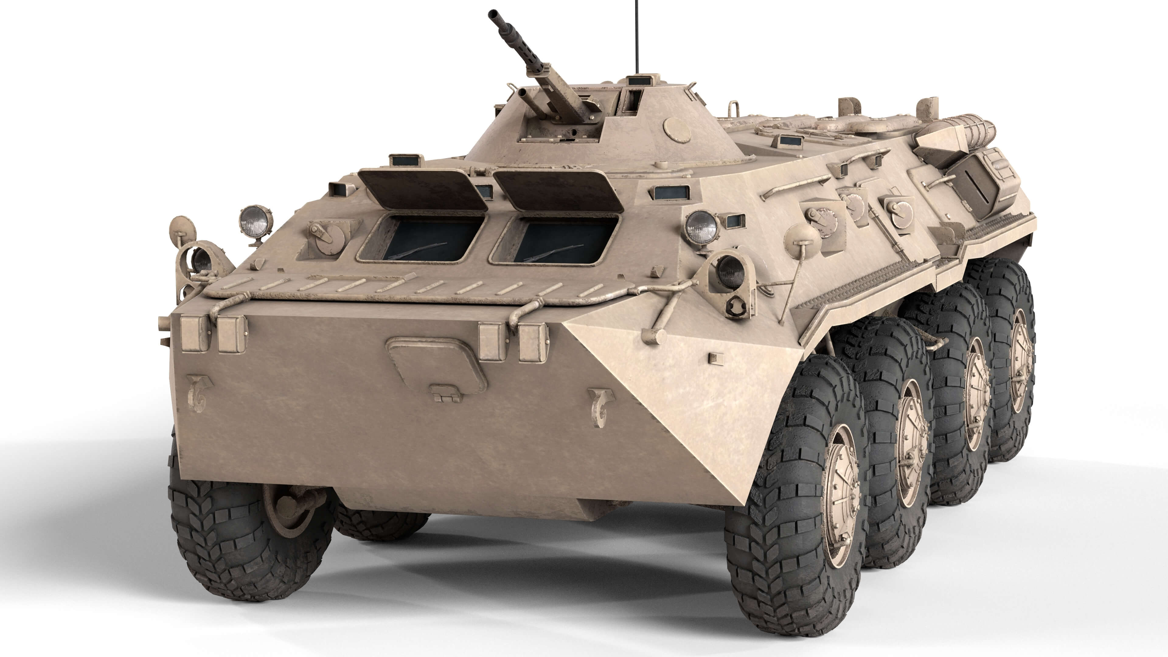 BTR 80 Armored Personnel Carrier - 3D Model by 3dstudio