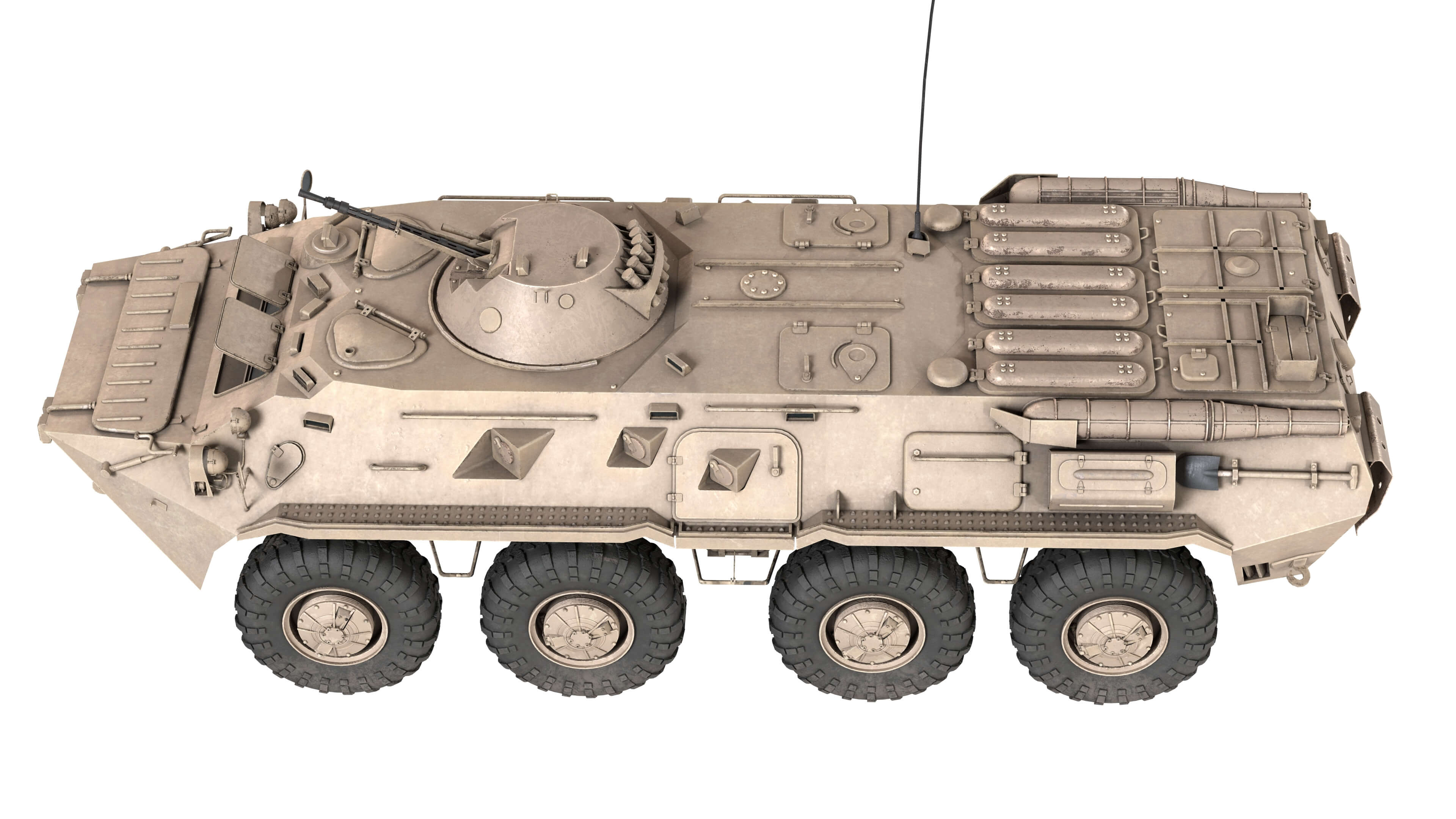 BTR 80 Armored Personnel Carrier - 3D Model by 3dstudio